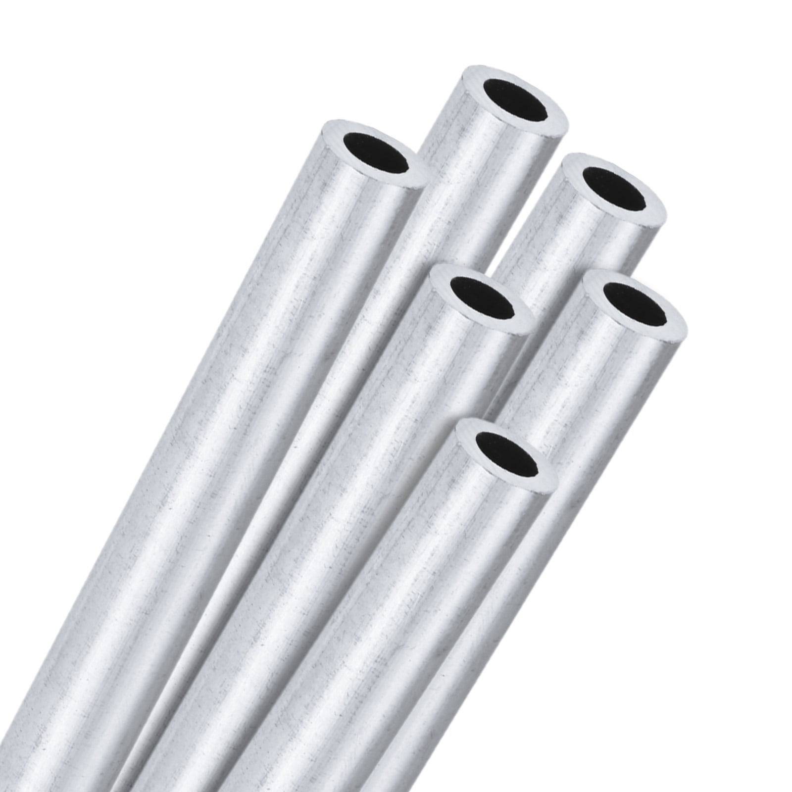 Uxcell 6-Pack 6063 Aluminum Round Tube, 6mmx10mm(IDxOD) 100mm Length ...
