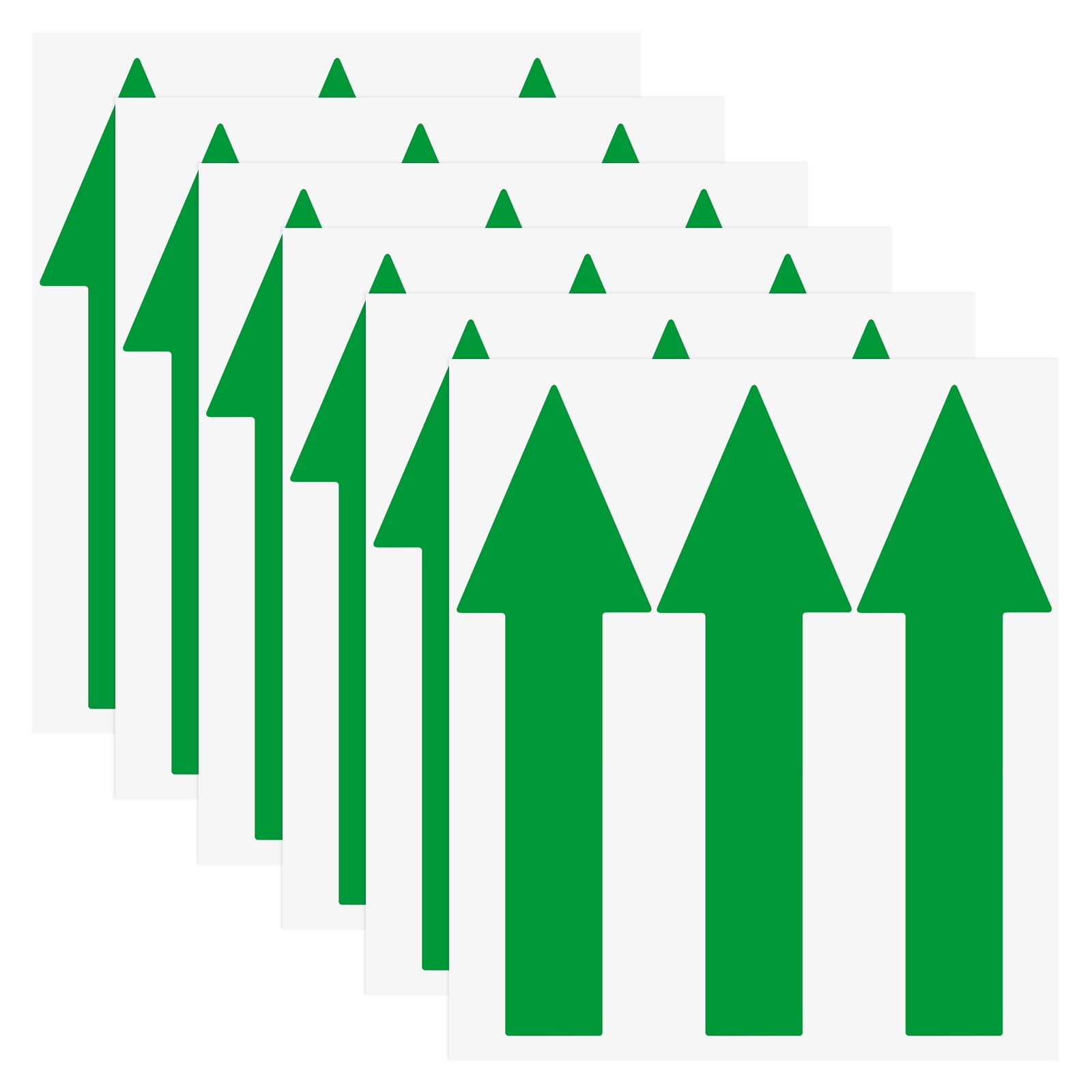 Uxcell 6-Pack 8 x 2 in Waterproof Adhesive Arrow Stickers for Wall ...