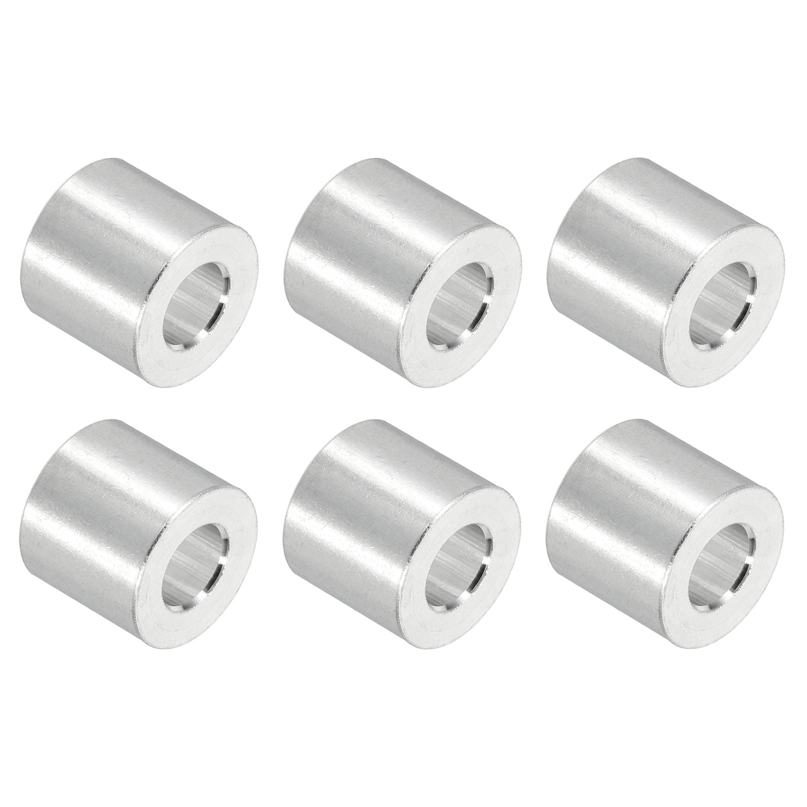 Uxcell 6 Pack Aluminum Spacer, 3/8" OD x 3/16" ID x 11/32" Length ...