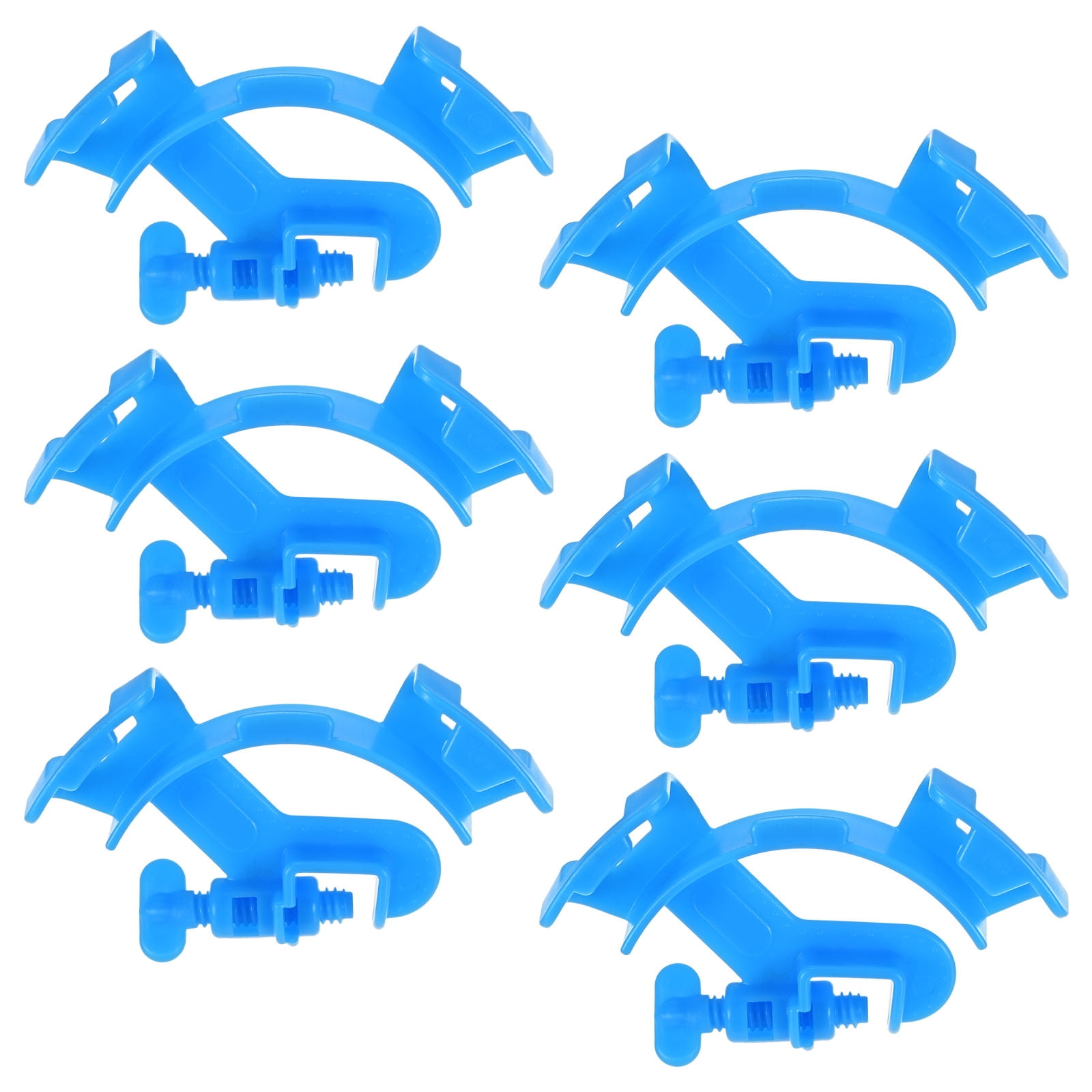Uxcell 6-Pack Aquarium Water Pipe Clamp, ABS Plastic Adjustable ...