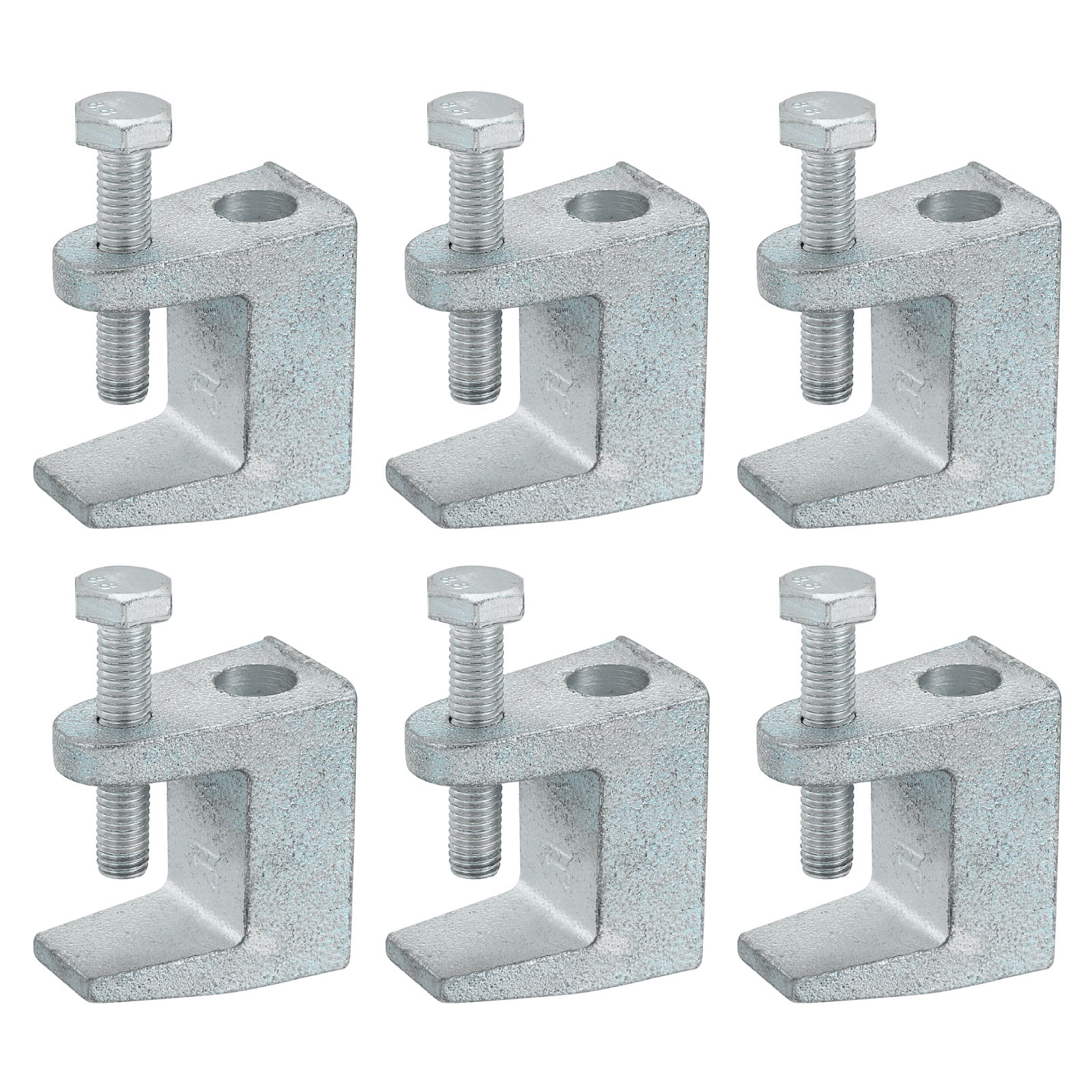 Uxcell 6 Pack Beam Clamp, 1.38 Inch Wide Jaw Opening C Clamps Metal ...