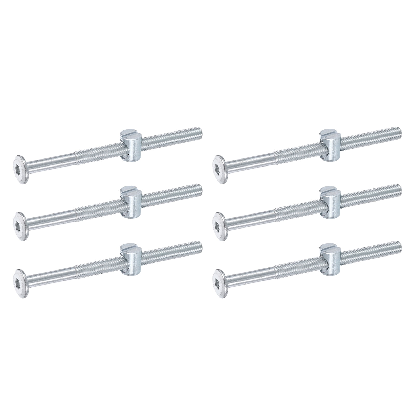 Uxcell 6 Pack Bed Frame Bolts, M6 x 85mm Hex Socket Head Screws Bolts ...