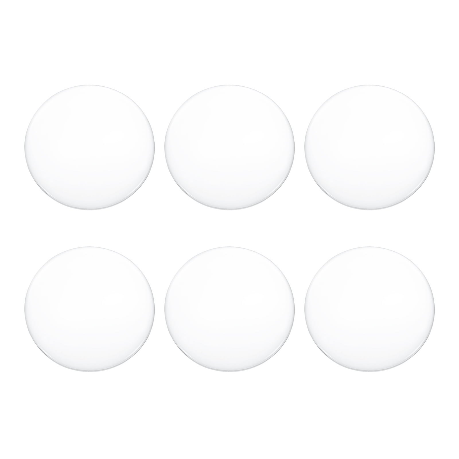 Uxcell 6 Pack Biconvex Lens, 5cm Dia. 15cm Focal Length Optical Lenses ...