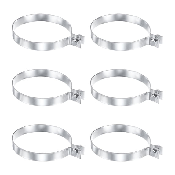 Uxcell 6-Pack Brace Bands Chain Link Fence Parts, 3-15/16 Inch ...