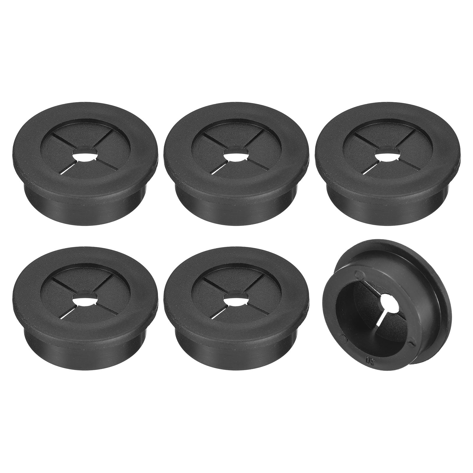 Uxcell 6 Pack Cable Cord Grommet, 1-3/16 Inch Desk Grommet Flexible ...