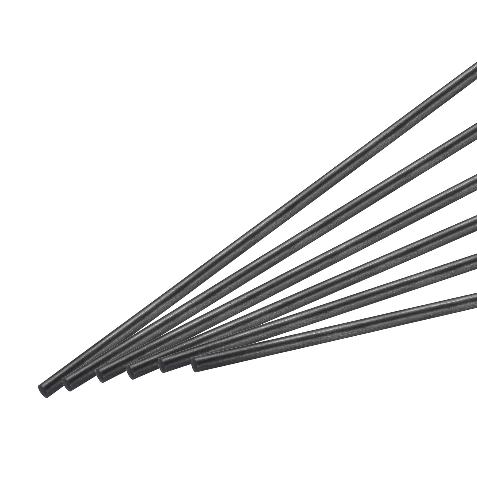 Uxcell 6 Pack Carbon Fiber Rod 3mm x 150mm for RC Plane DIY Tool Wing ...