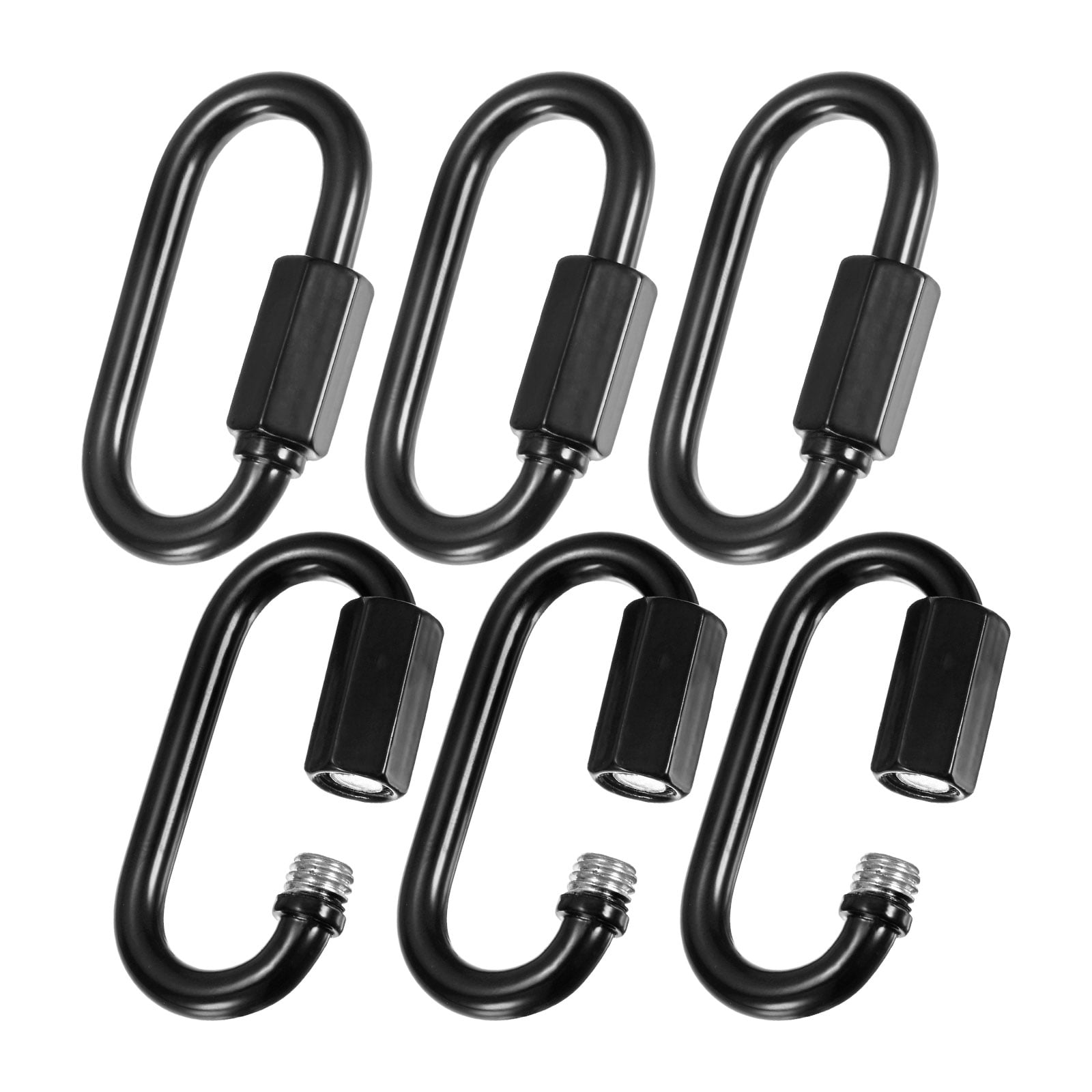 Uxcell 6-Pack Chain Quick Links, M5 Electroplated Iron 1.92 Inch Heavy ...