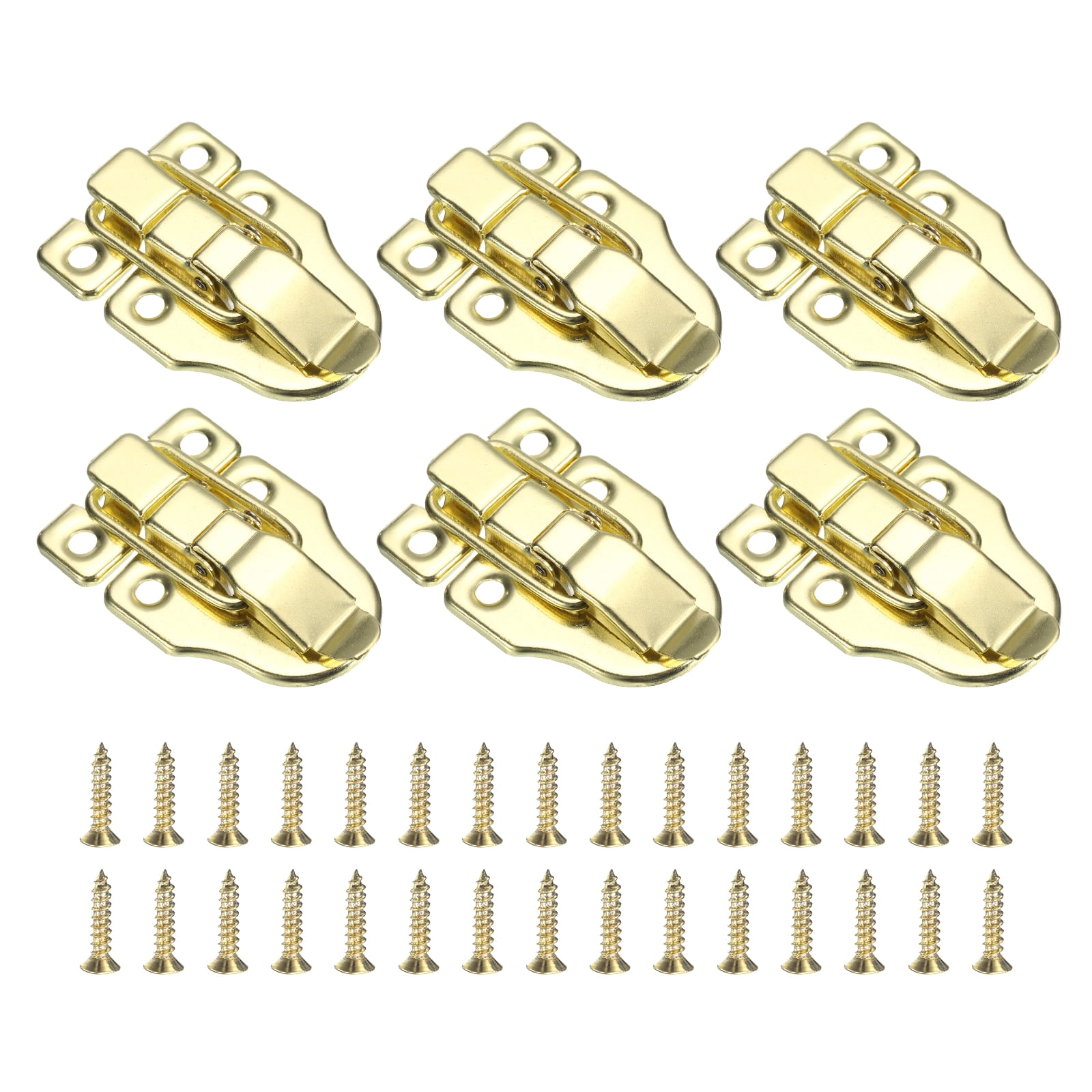 Uxcell 6 Pack Duck-billed Hasp Lock, Retro Box Toggle Latch without ...