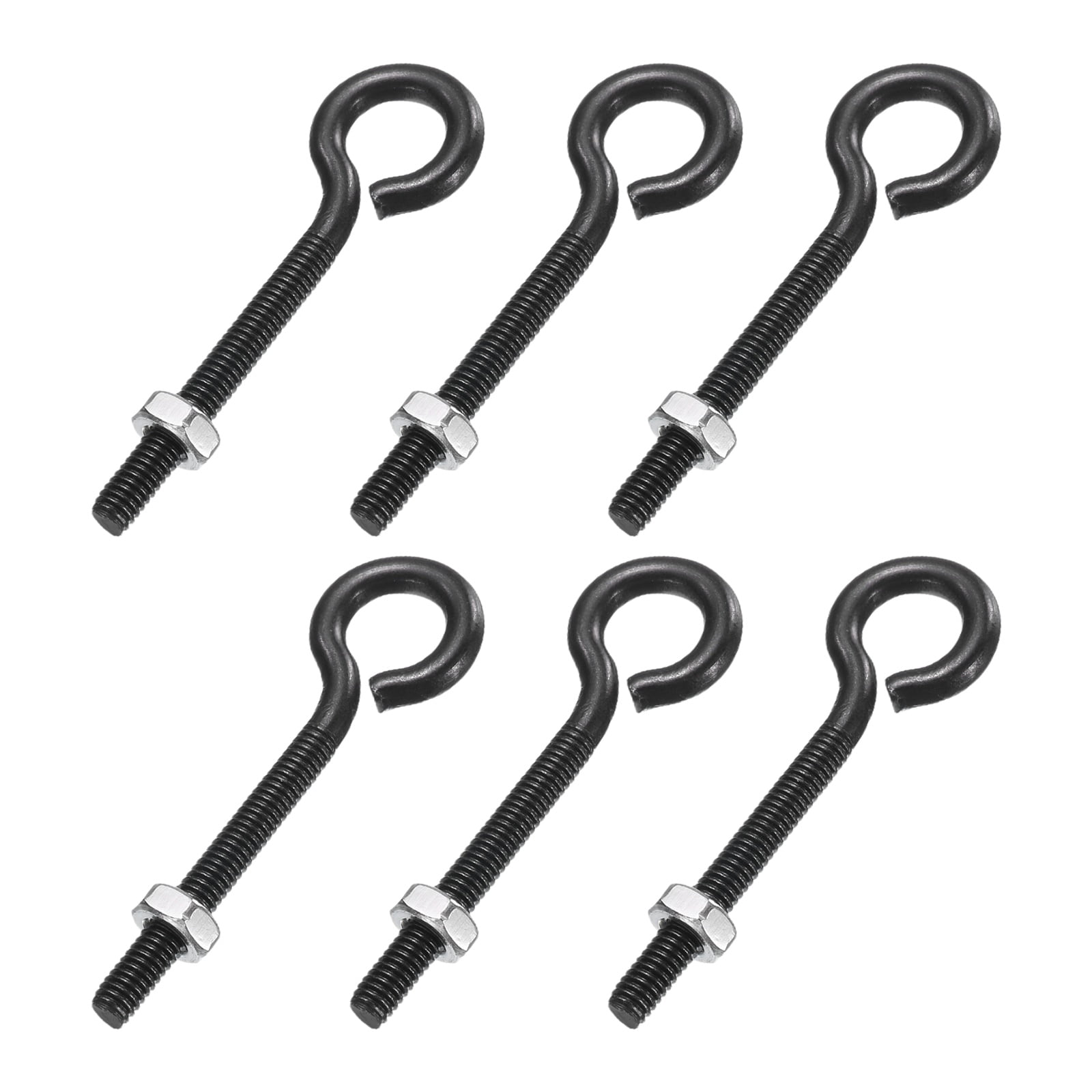 Uxcell 6 Pack Eye Bolts, M4 x 35mm 304 Stainless Steel Threaded EyeBolt ...