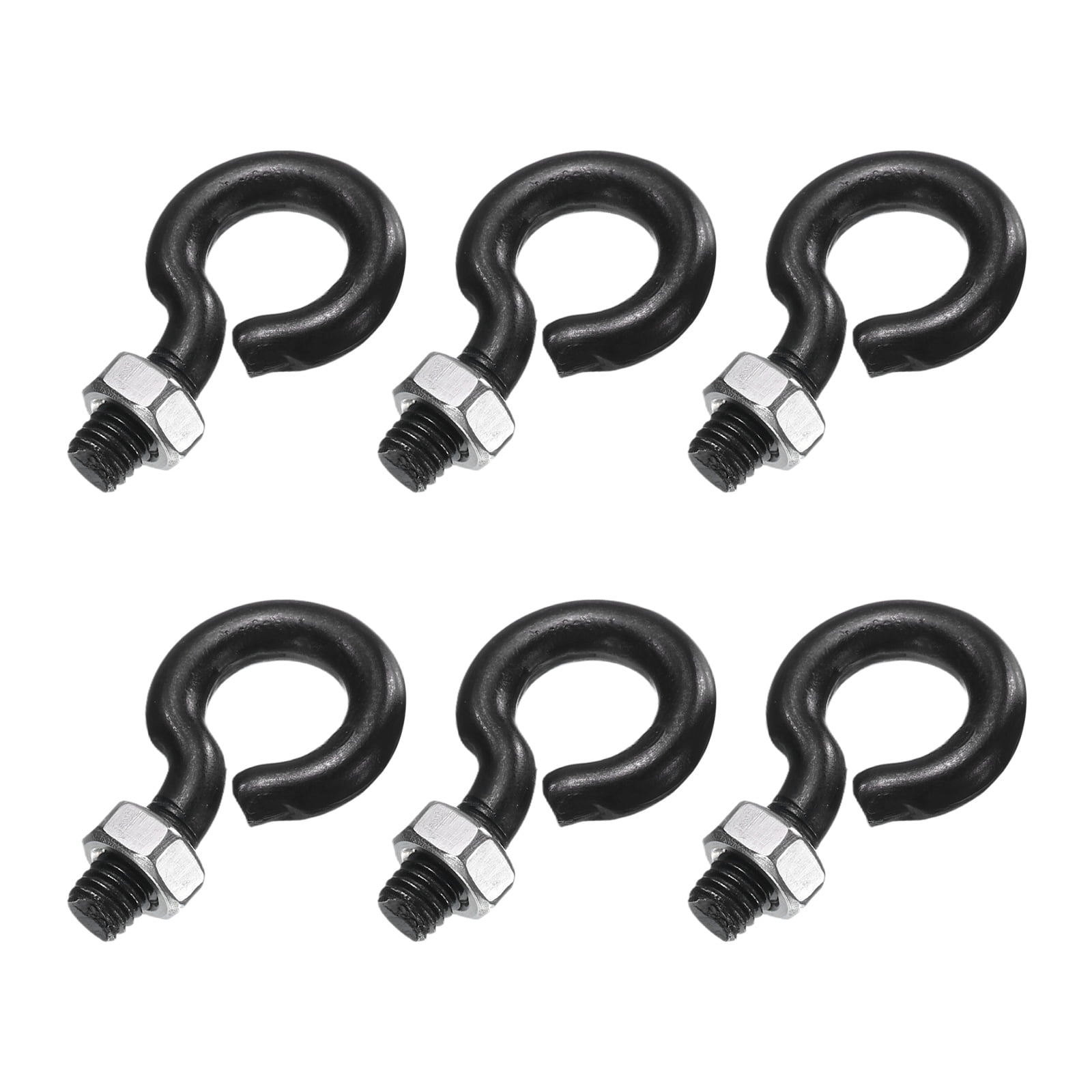 Uxcell 6 Pack Eye Bolts, M5 x 12mm 304 Stainless Steel Threaded EyeBolt ...