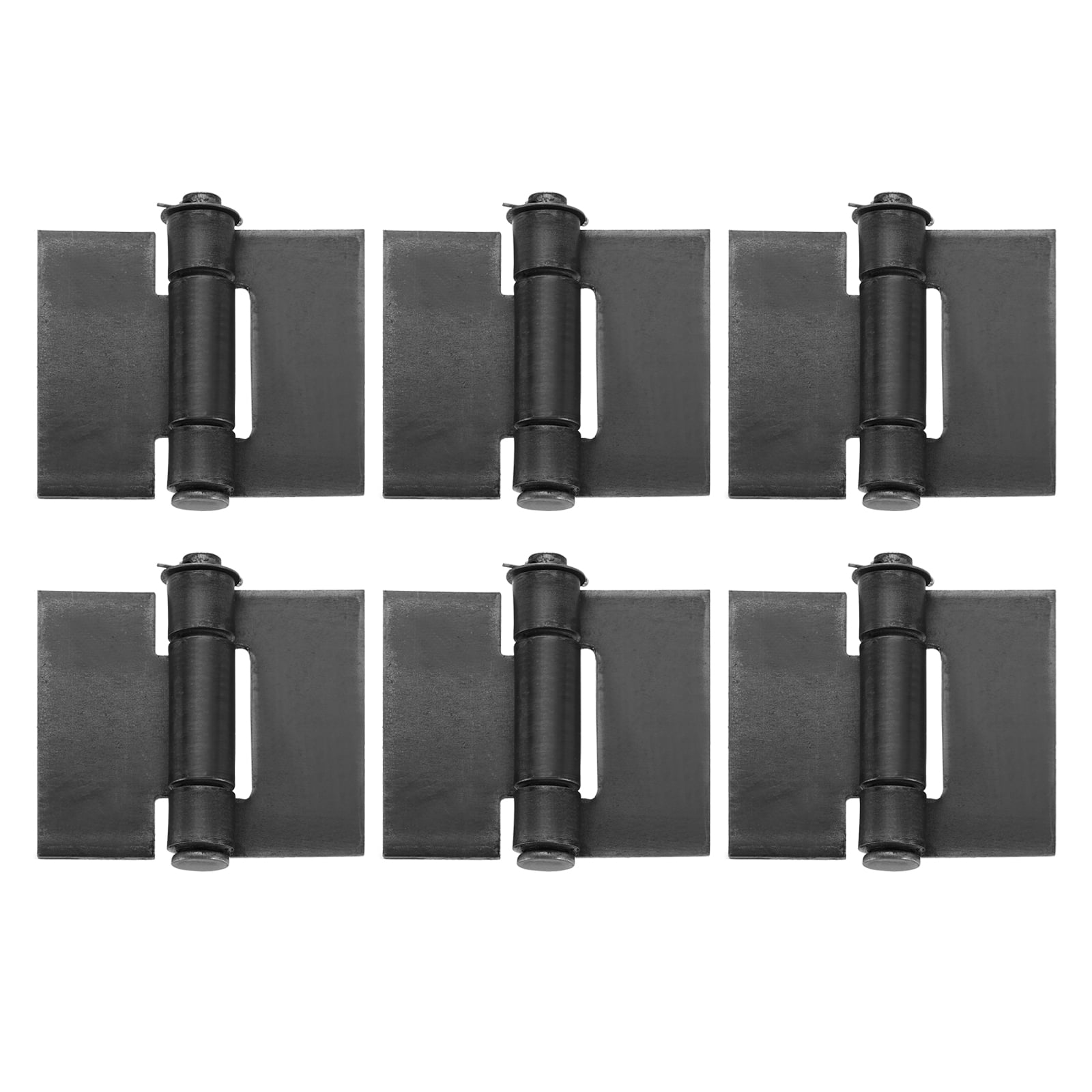 Uxcell 6 Pack Heavy Duty Weldable Hinges, 3.19" x 3.82" x 0.16" Weld on ...