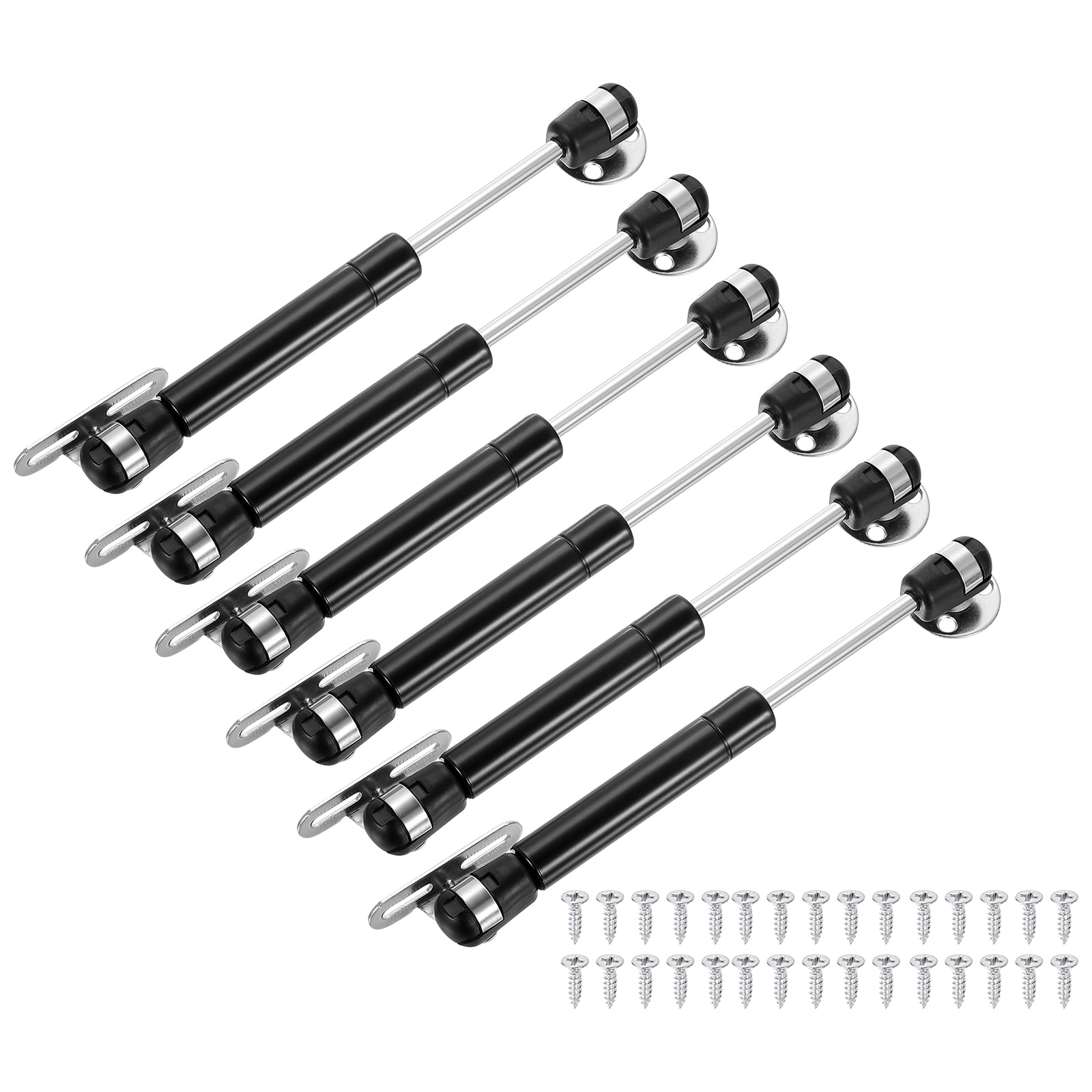 Uxcell 6 Pack Lid Support Hinges,6 Inch 100N Gas Struts Soft Close ...