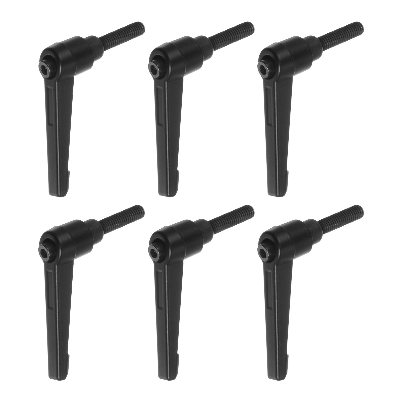 Uxcell 6 Pack M6 x 20mm Male Threaded Stud Adjustable Clamping Lever ...