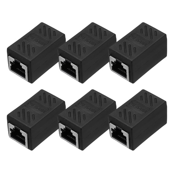 Uxcell 6 Pack RJ45 Ethernet Coupler, Female to Female Cat6 Coupler ...