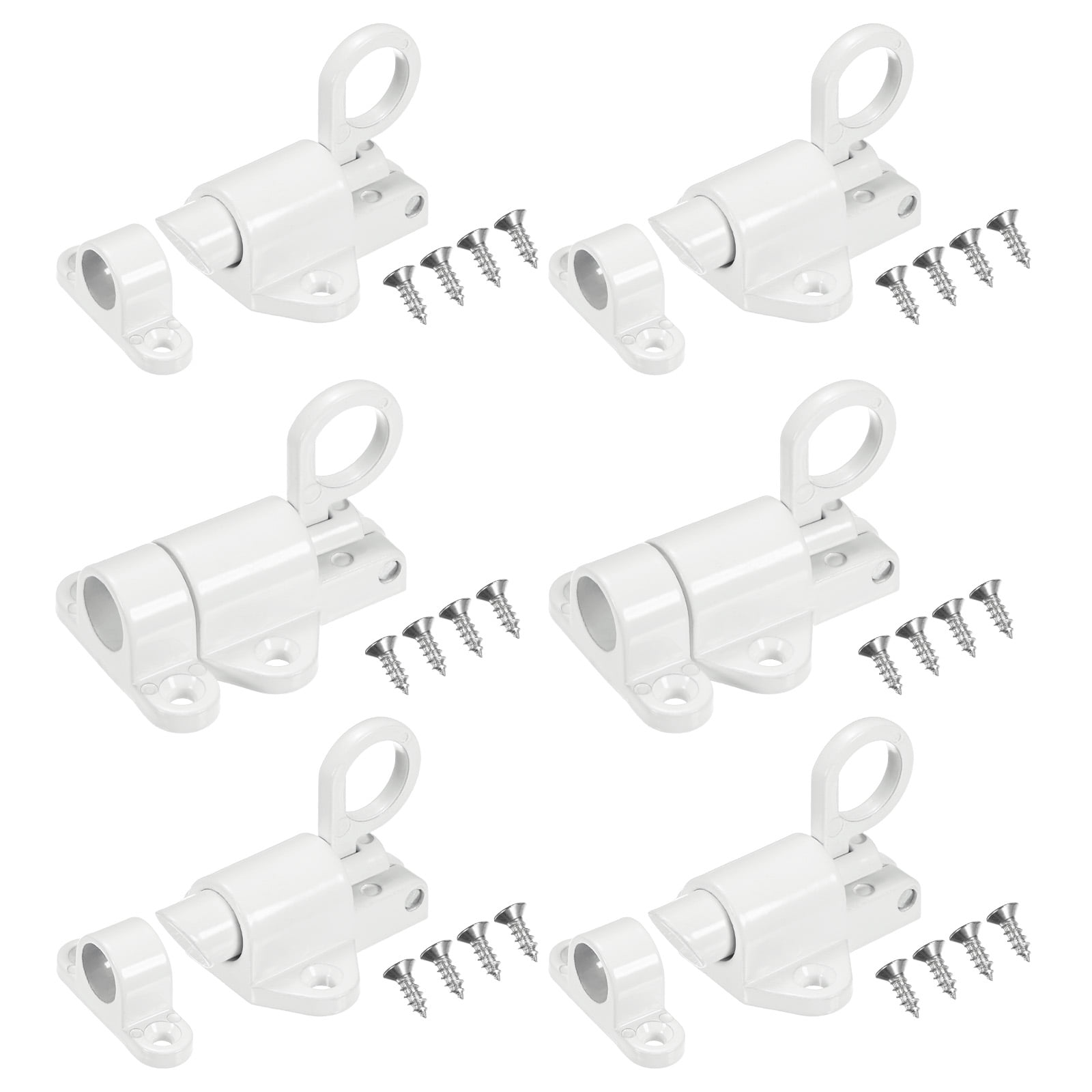 Uxcell 6-Pack Self-Closing Latch Aluminum Alloy Automatic Window ...