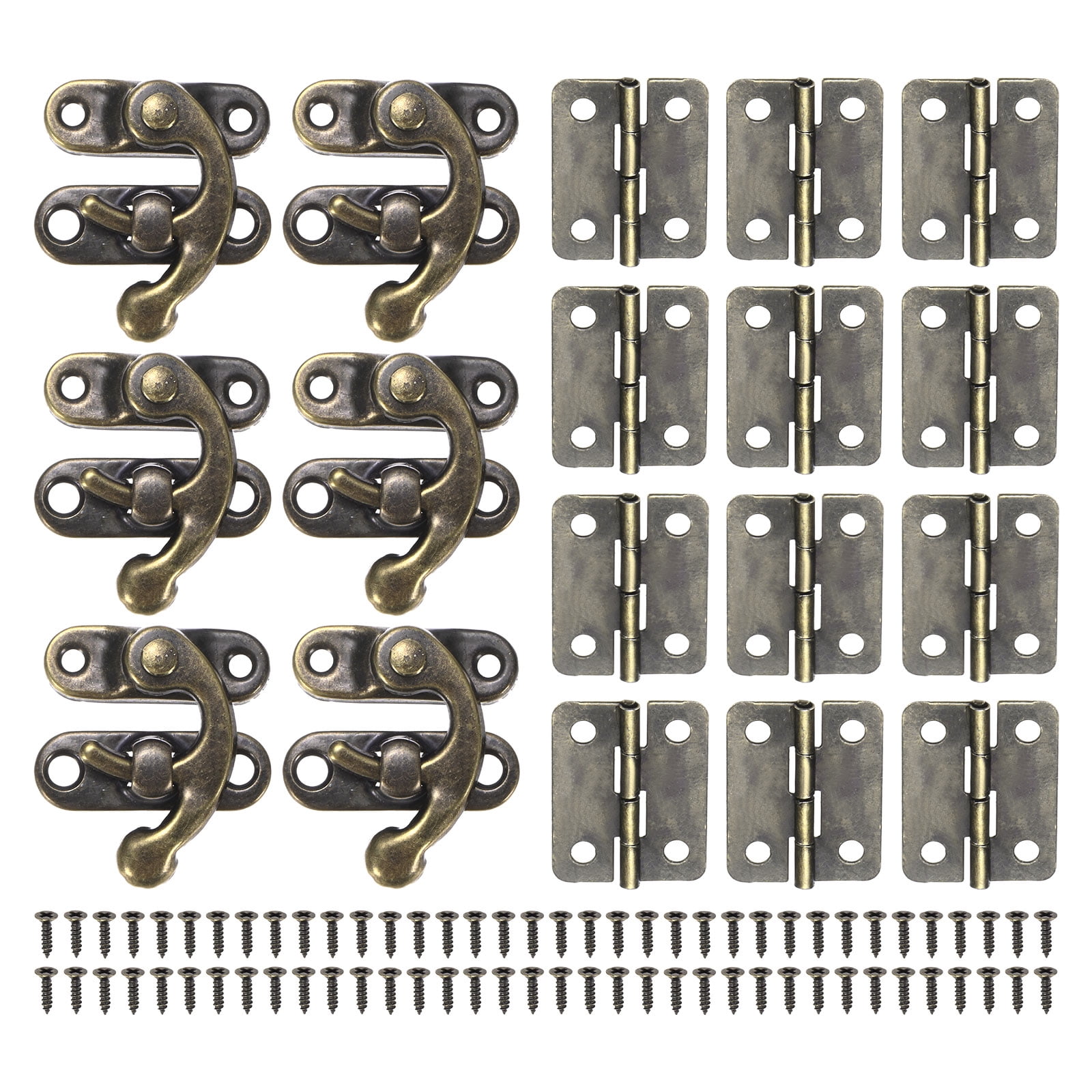 Uxcell 6-Pack Small Door Hinges, 1.06in (27mm) Iron Interior Folding ...