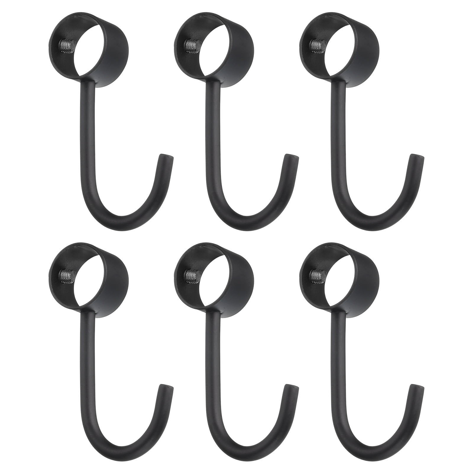Uxcell 6 Pack Stainless Steel 19mm Inner Dia Pipe Rod Hooks Coat Hook ...