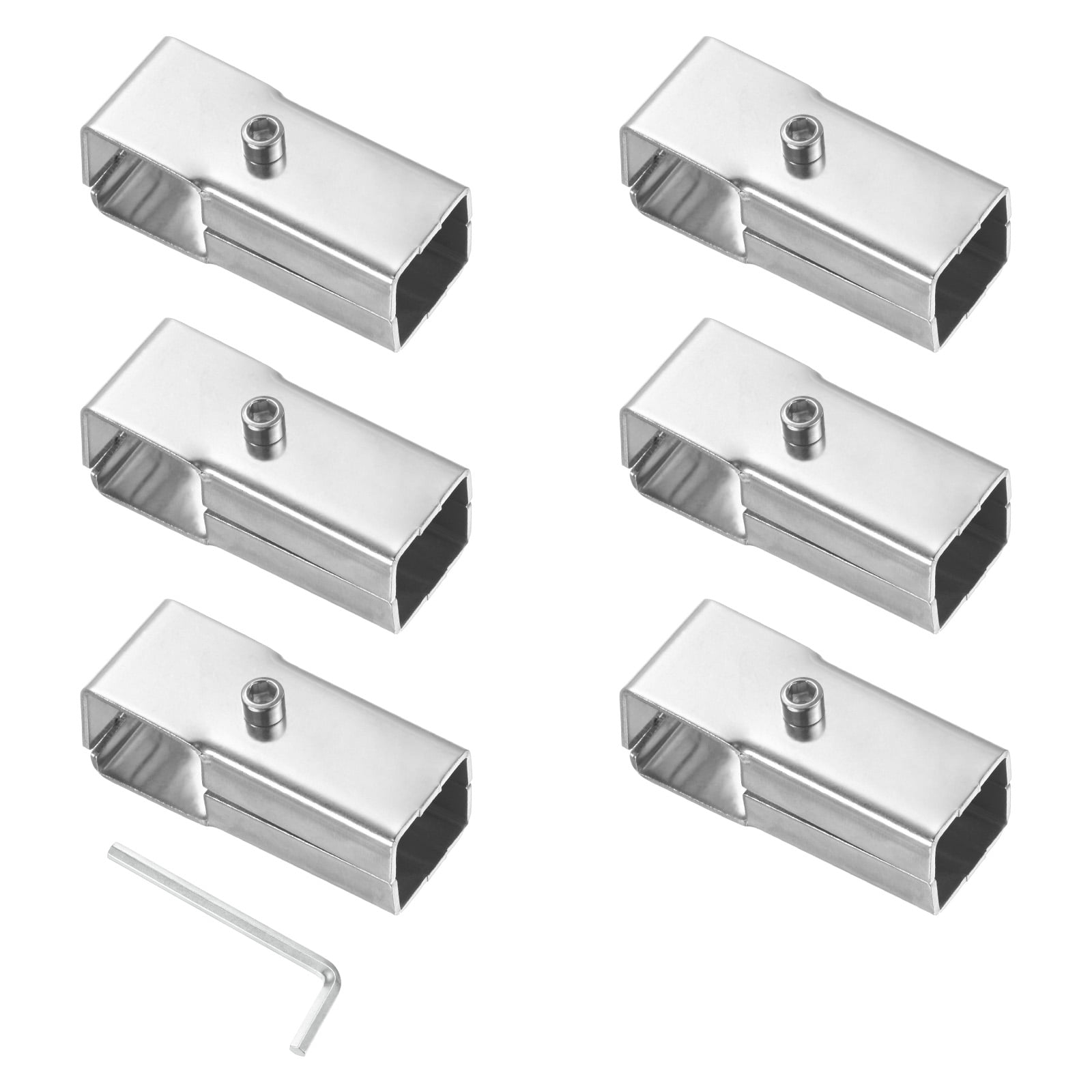 Uxcell 6-Pack Structural Pipe Connector, Square Tubing T Clamps ...