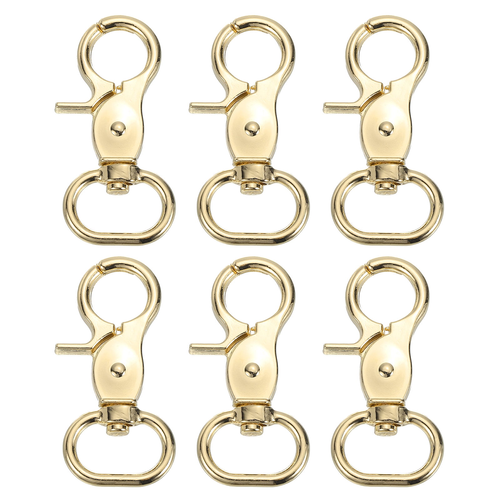 Uxcell 6 Pack Swivel Snap Hook, 20mm(3/4") Trigger Snap Heavy Duty Metal Lobster Claw Clasp ...