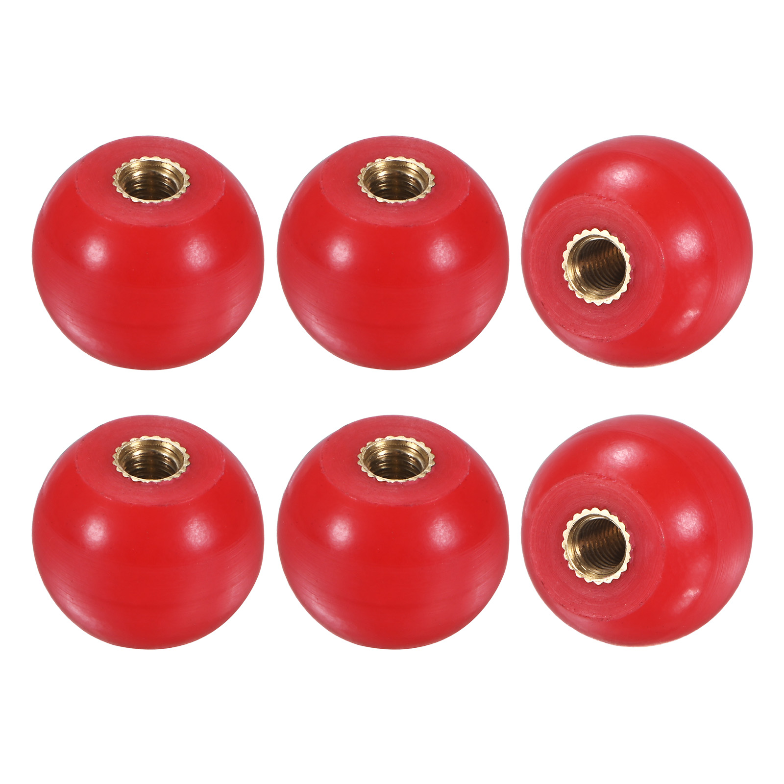 Uxcell 6-Pack Threaded Ball Knobs, M4 Female Thread 16mm Dia. Thermoset ...