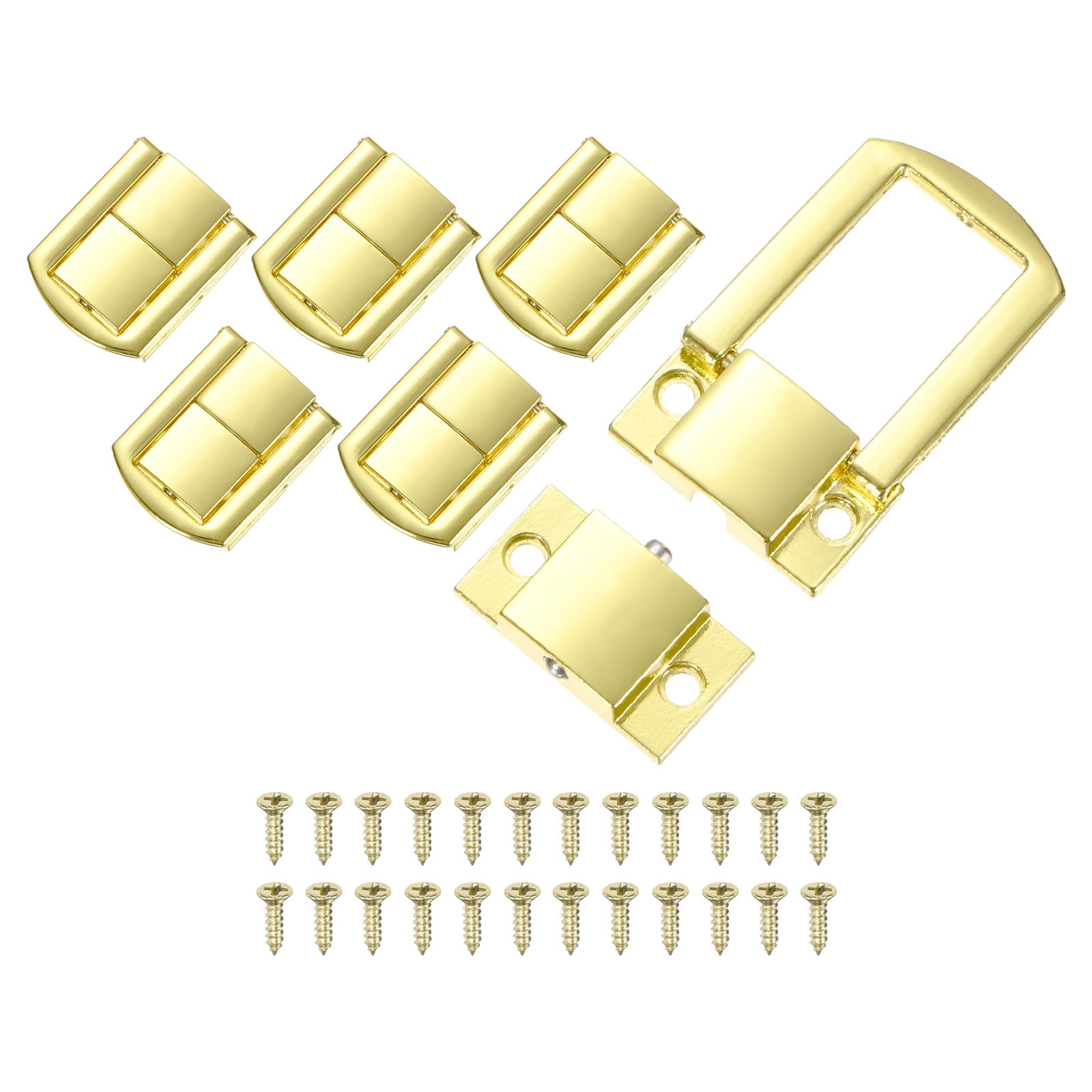 Uxcell 6-Pack Toggle Catch Latch Lock, 1.18 x 1 In Metal Hasp Latches ...