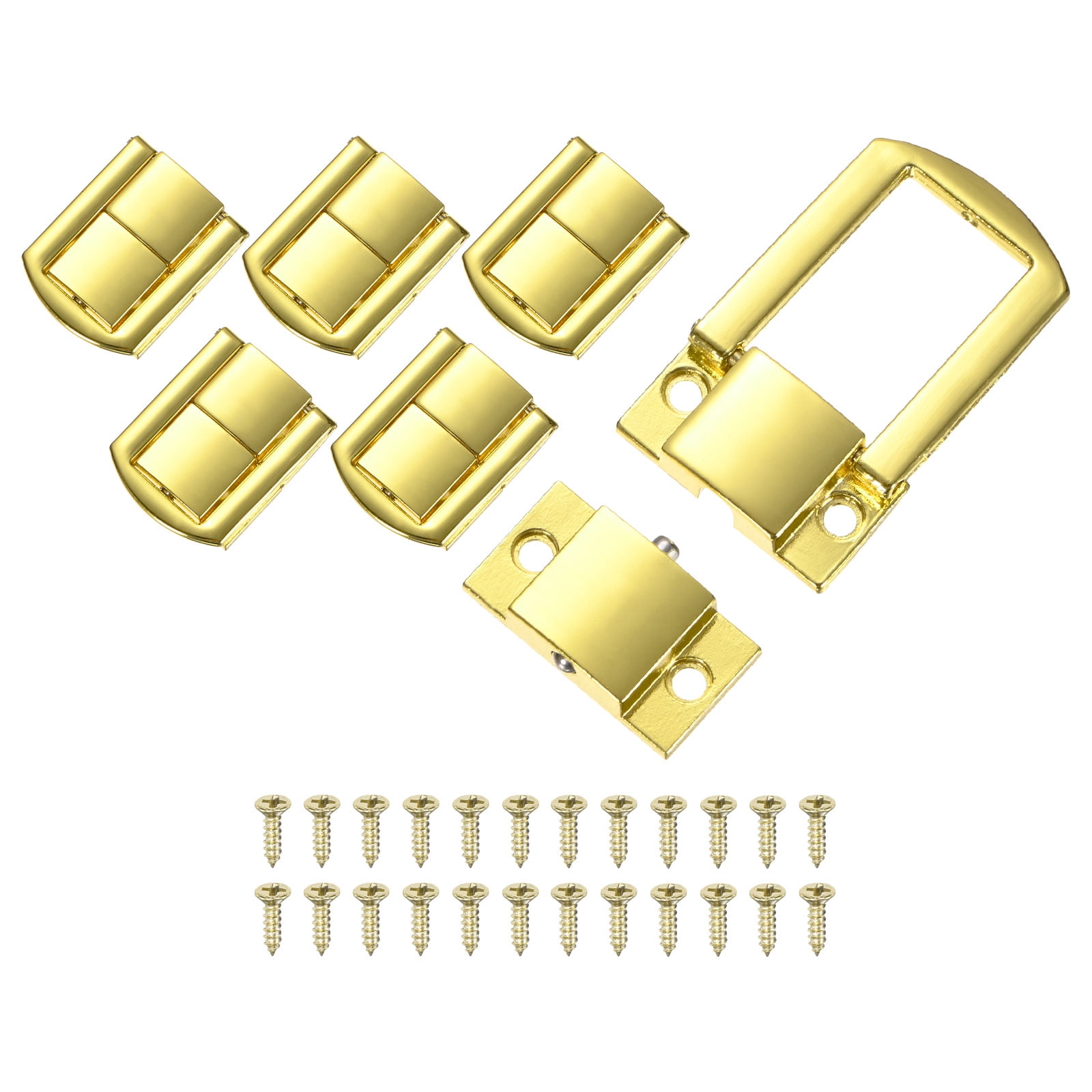 Uxcell 6-Pack Toggle Catch Latch Lock, 1.18 x 1 In Metal Hasp Latches ...