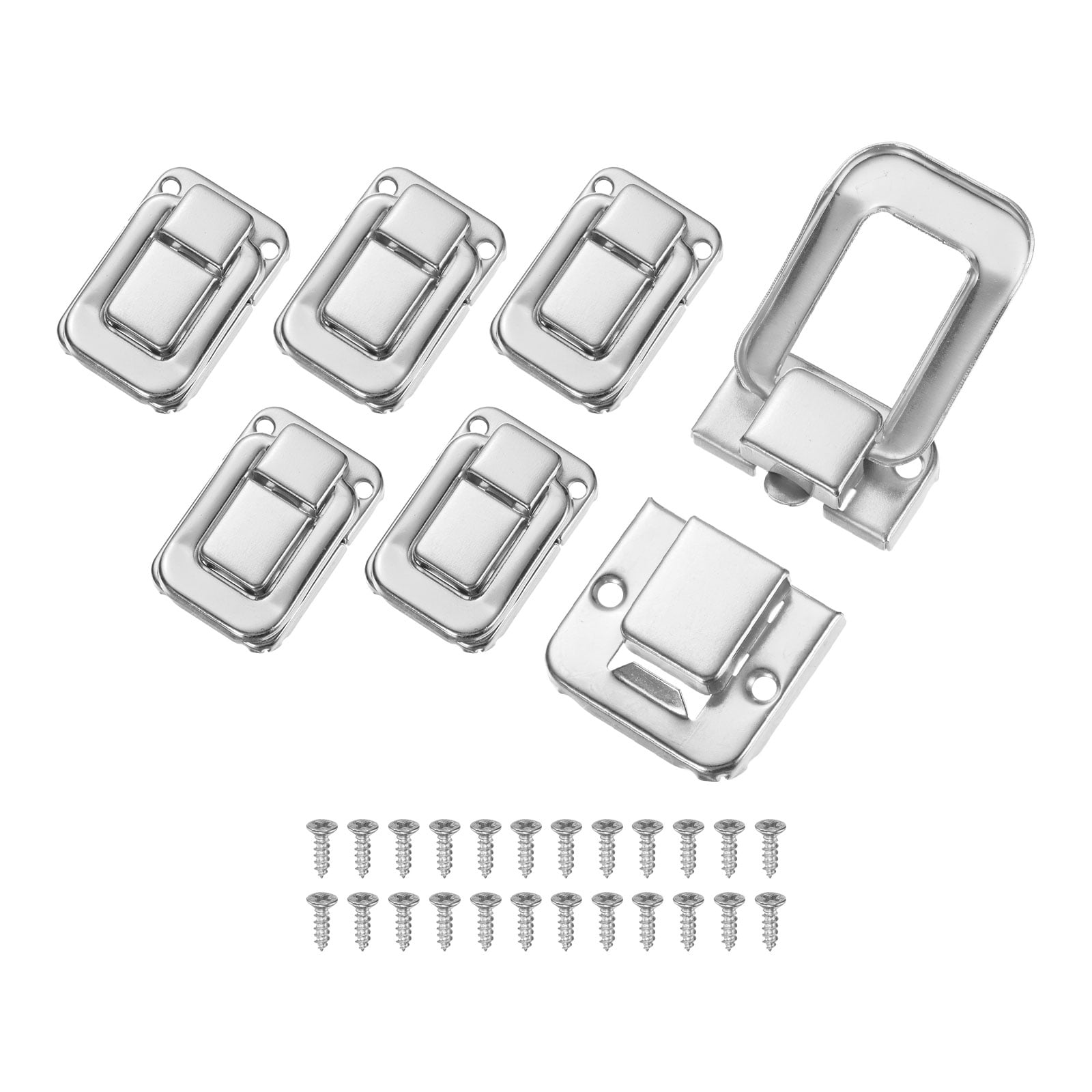 Uxcell 6-Pack Toggle Catch Latch Lock, 1.89 x 1.26 In Metal Hasp ...