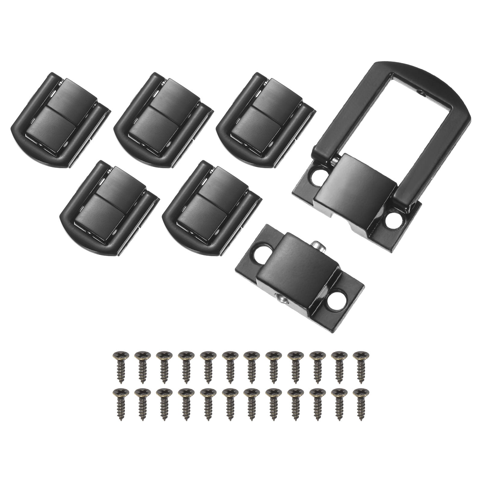 Uxcell 6-Pack Toggle Catch Latch Lock, 1 x 0.78 In Metal Hasp Latches ...