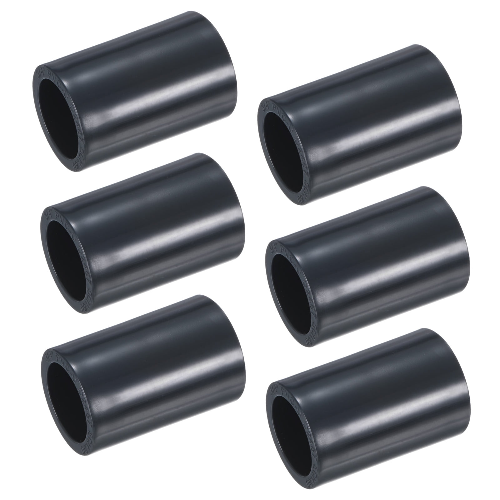 Uxcell 6-Pack UPVC Pipe Coupling Adapter, 3/4" Straight Coupling ...
