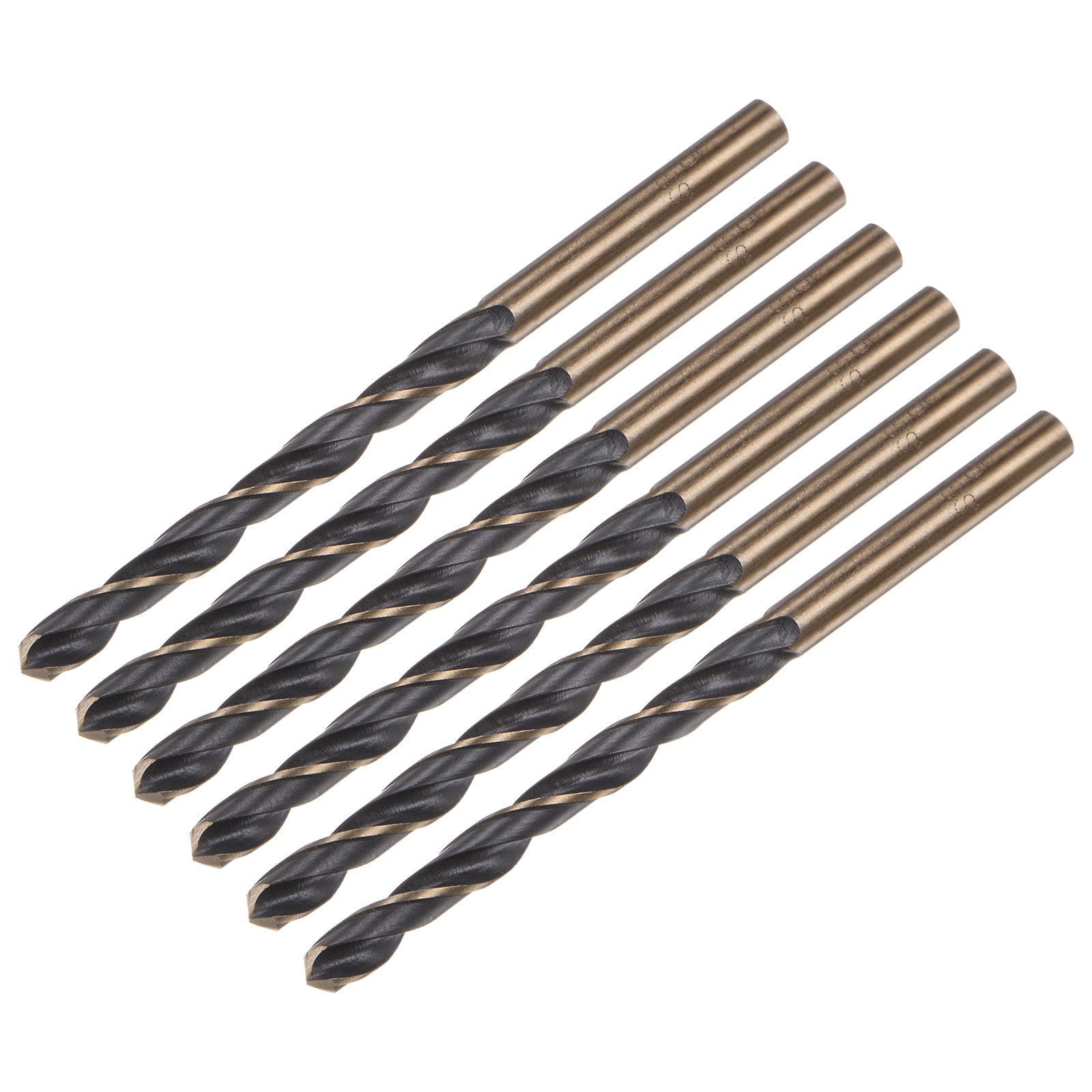 Uxcell 6 Packs 5mm Black Nitride & Gold Titanium Coated High Speed ...
