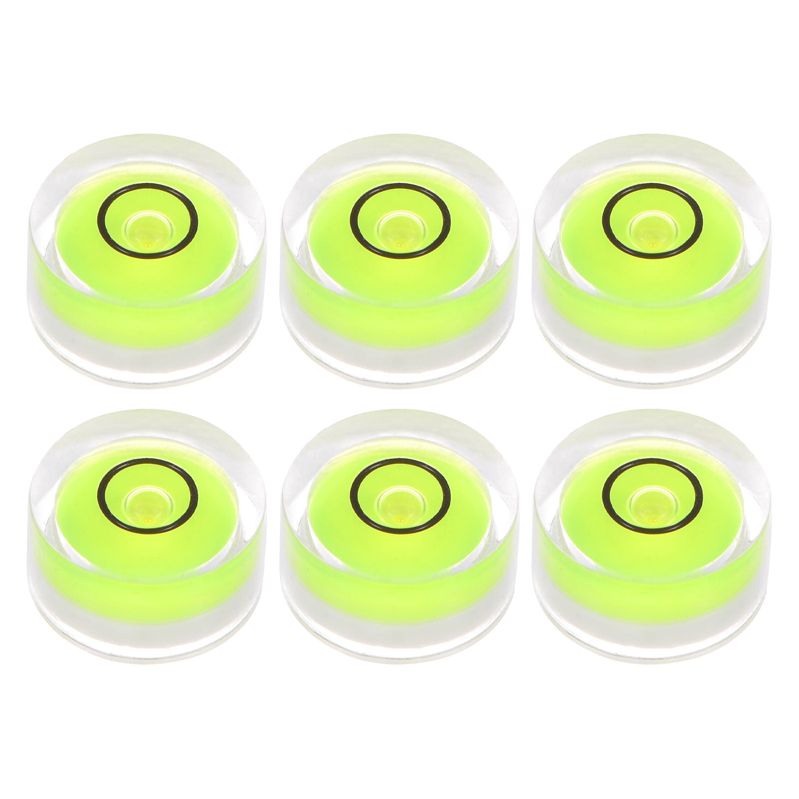 Uxcell 6 Packs Round Bubble Level 12x6mm Mini Circular Bullseye Spirit ...