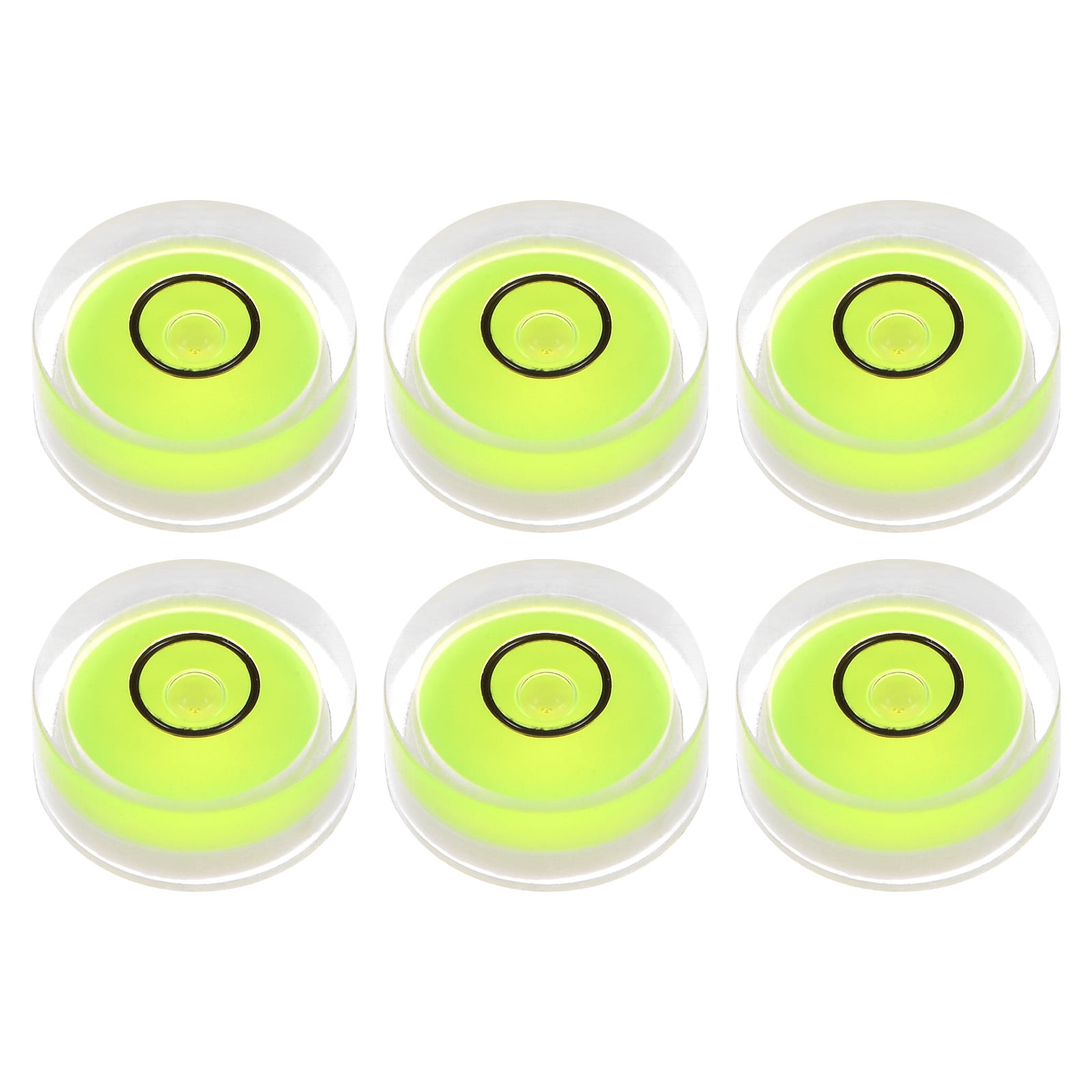 Uxcell 6 Packs Round Bubble Level 15x6mm Mini Circular Bullseye Spirit ...