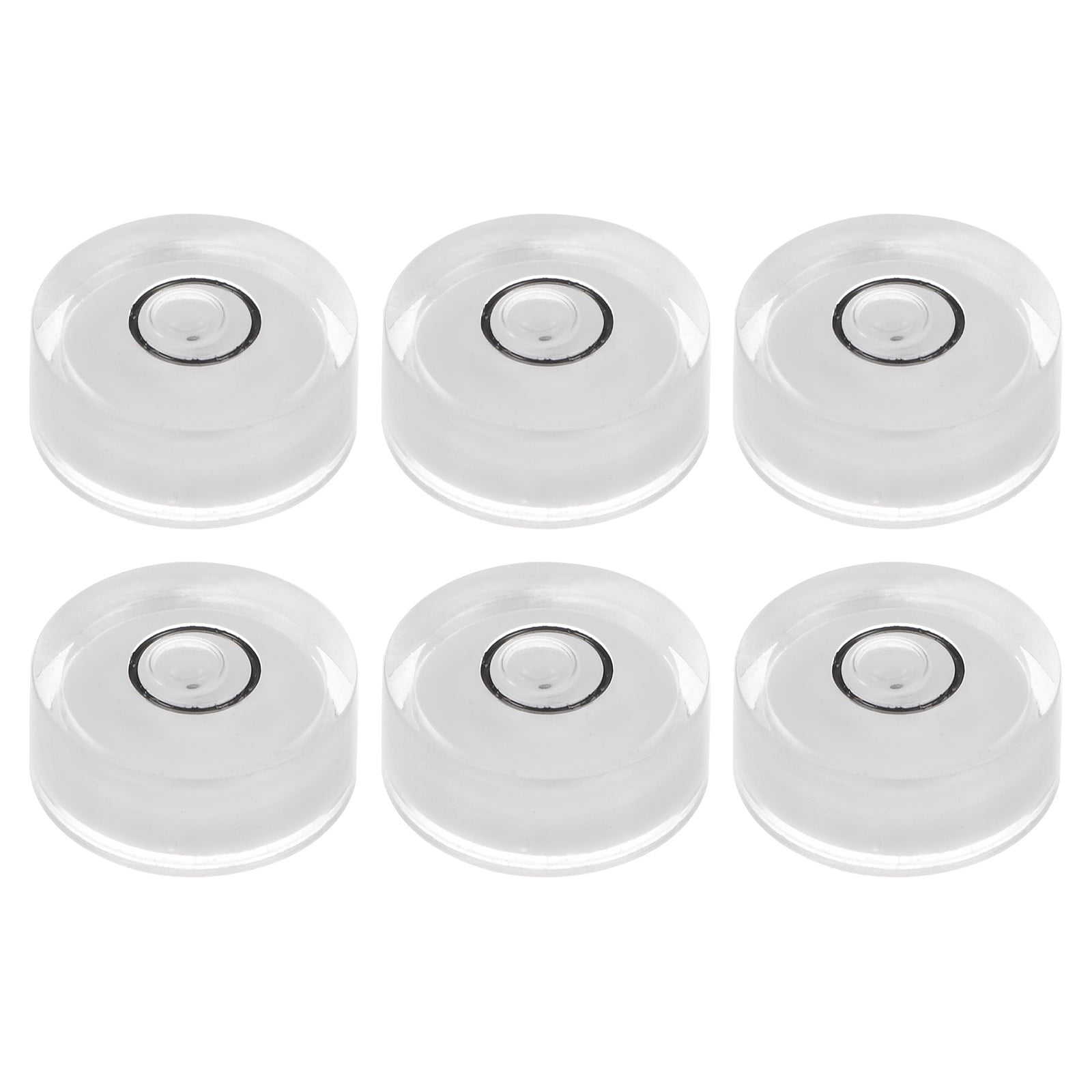 Uxcell 6 Packs Round Bubble Level 15x6mm Mini Circular Bullseye Spirit ...