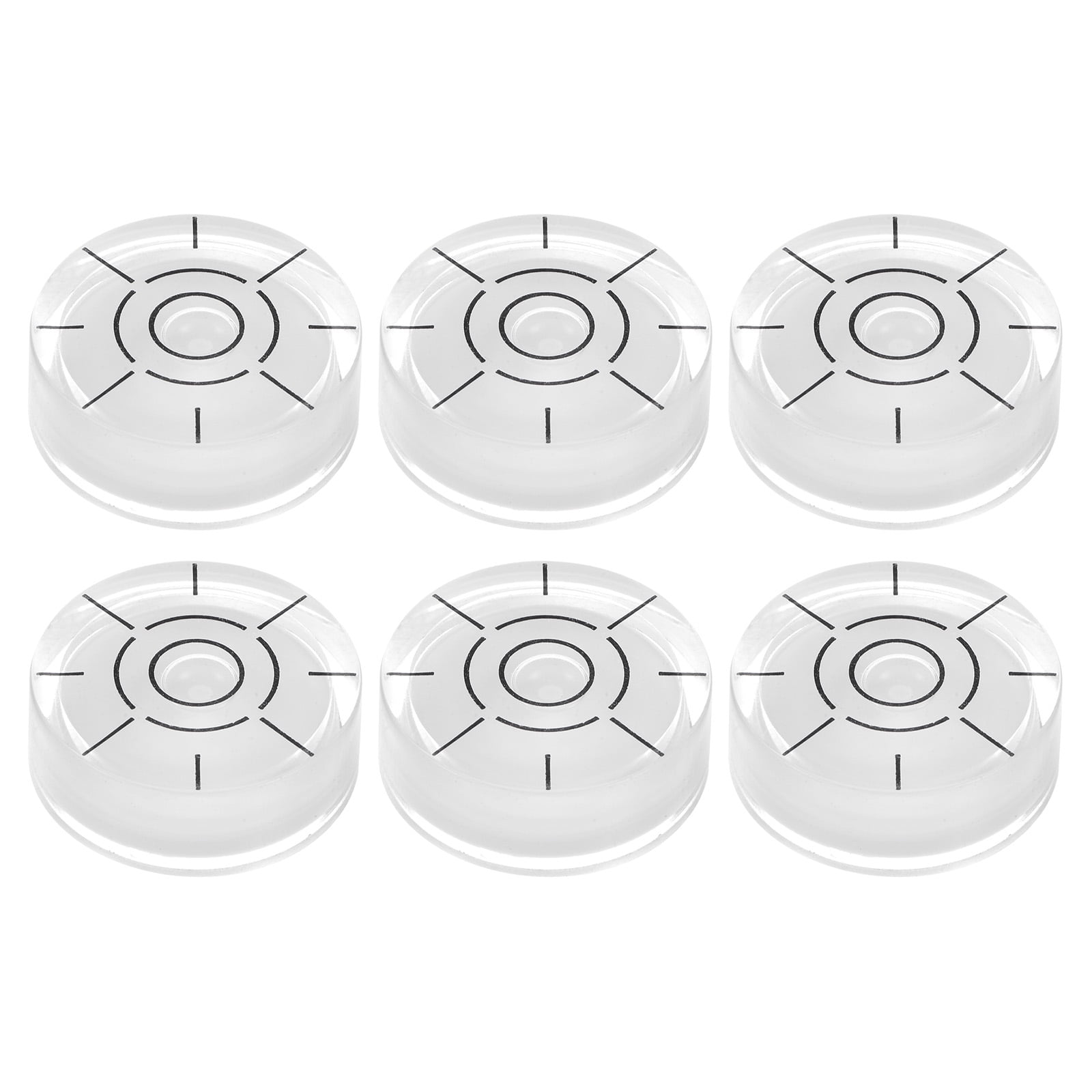Uxcell 6 Packs Round Bubble Level 32x12mm Mini Circular Precision ...
