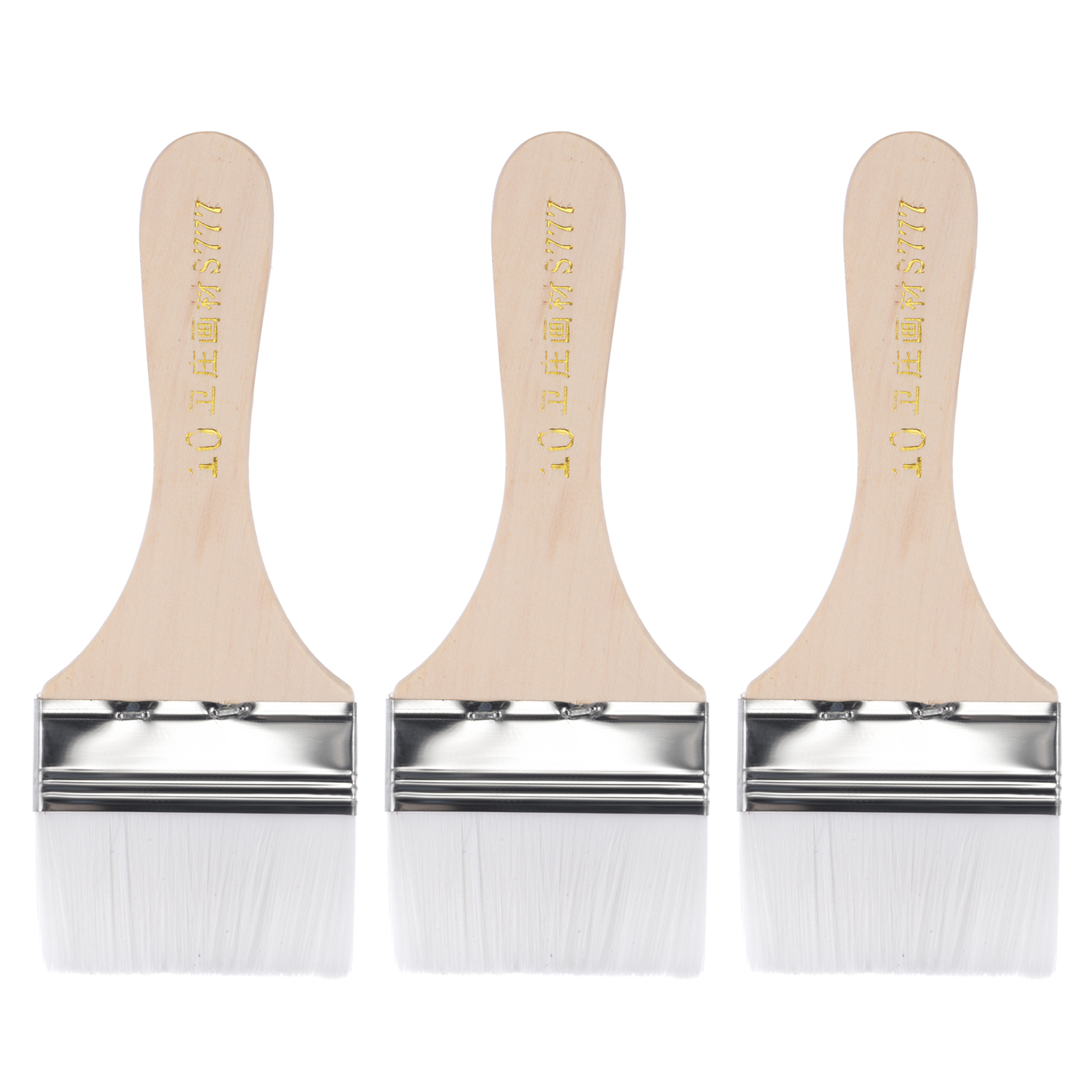 Uxcell 6" Paint Brush 2.4" Width Soft Nylon Bristle with Wood Handle ...