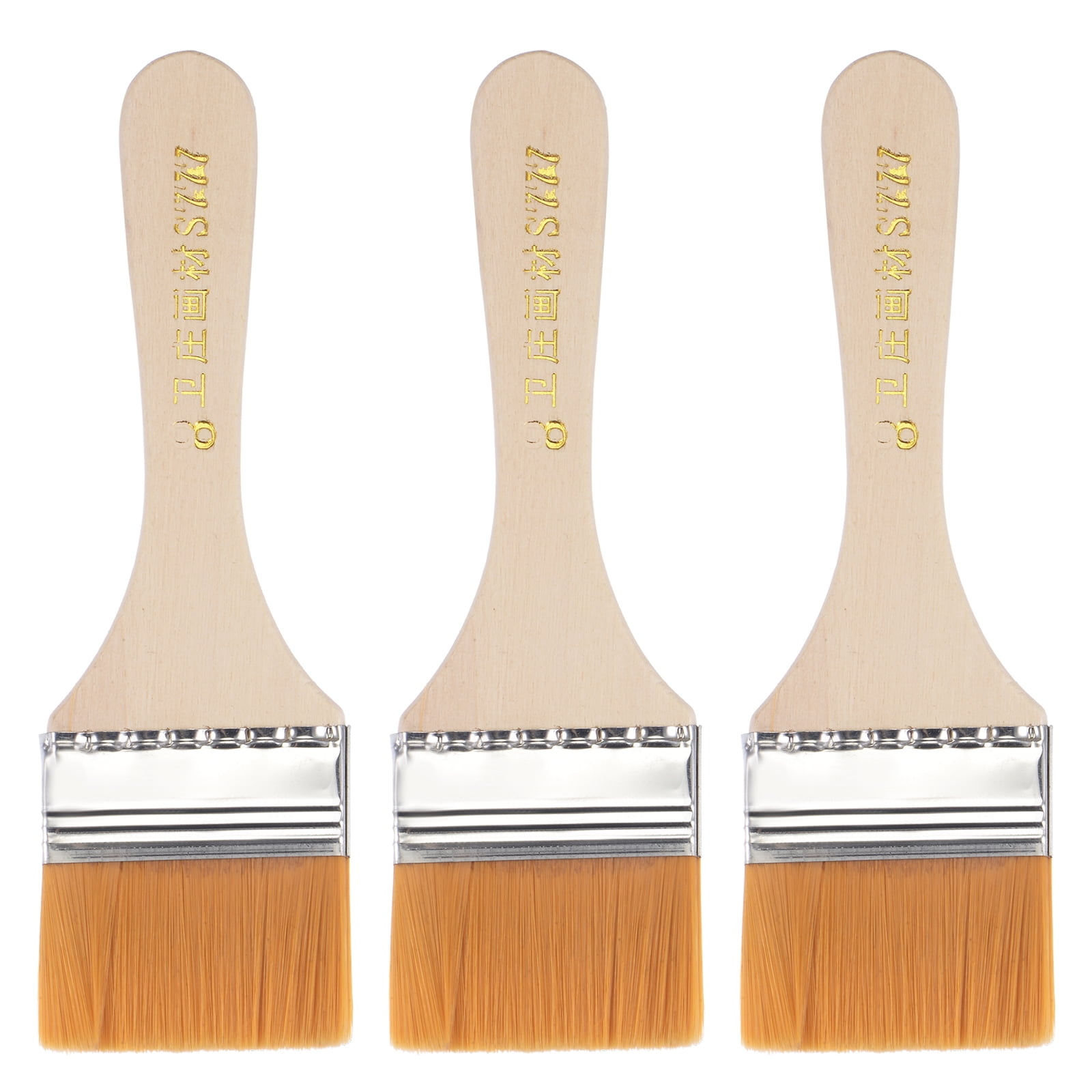 Uxcell 6" Paint Brush 2" Width Soft Nylon Bristle with Wood Handle ...