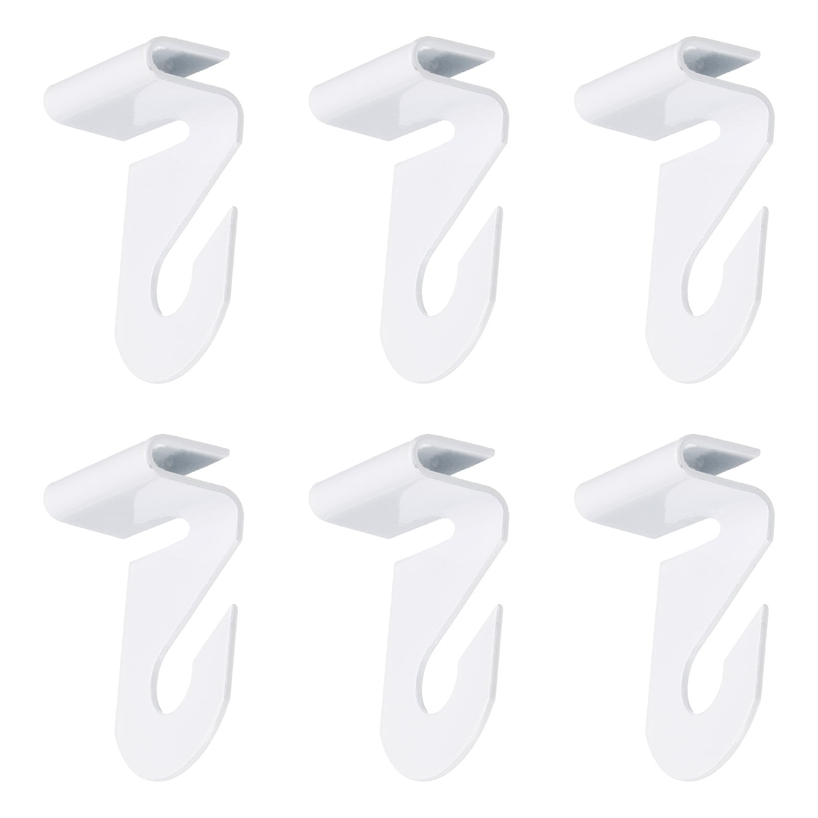 Uxcell 6 Pair Drop Ceiling Hooks 1" W Metal T-Bar Track Clip Suspended ...