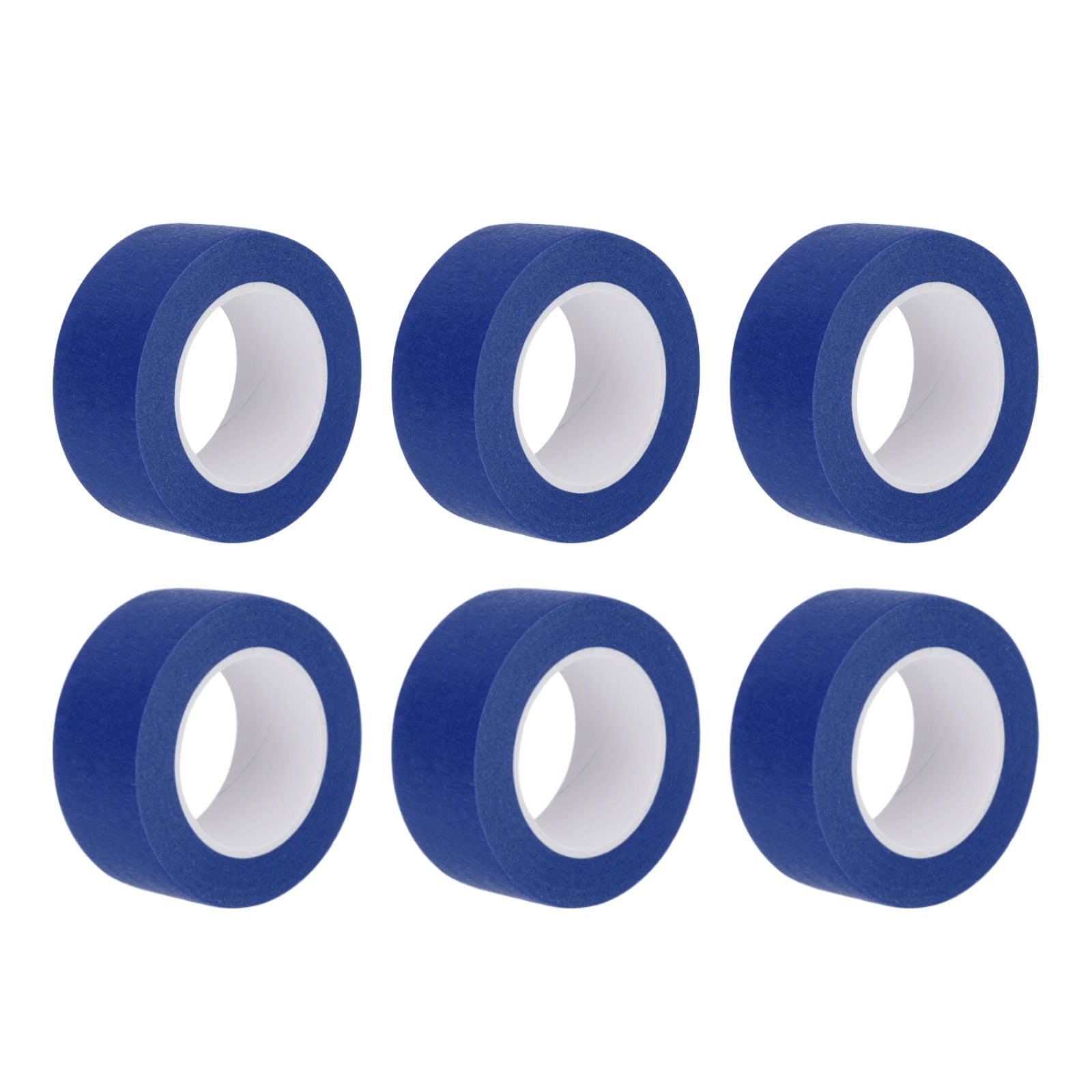 Uxcell 6Pcs 1 inch Wide 14 Yards Dark Blue Masking Tape Painters Tape ...