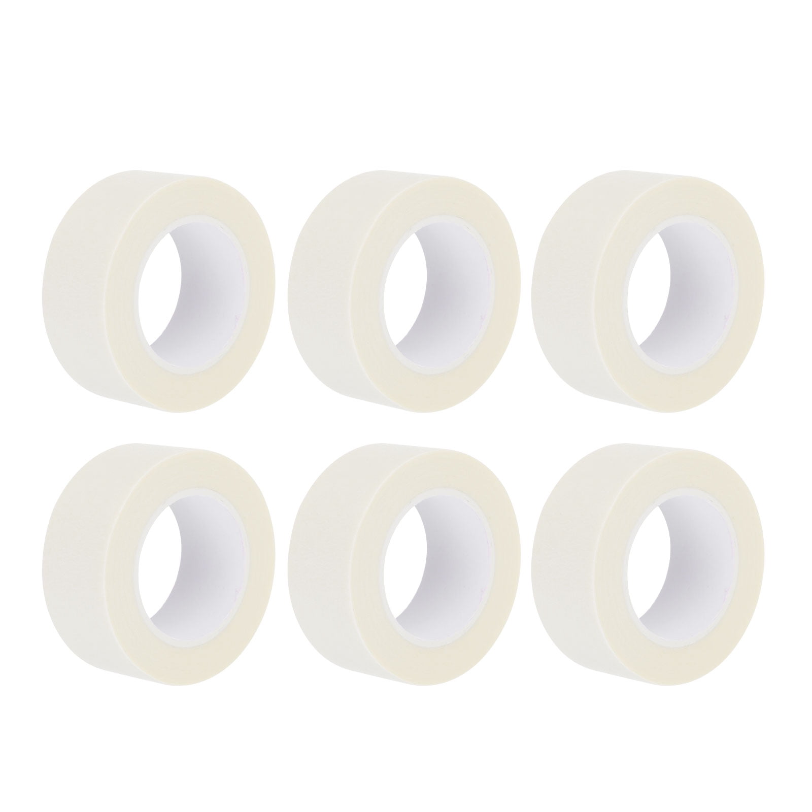 Uxcell 6Pcs 1 inch Wide 14 Yards White Masking Tape Painters Tape Rolls ...