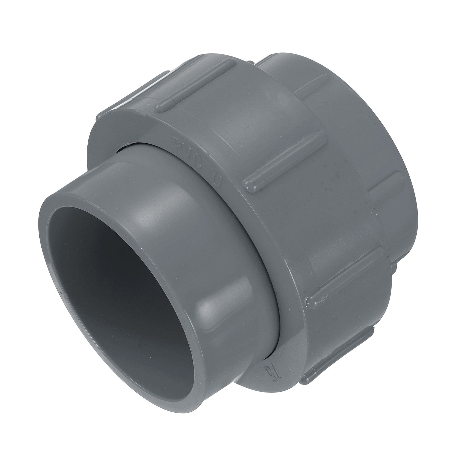 Uxcell 2.5" Union PVC Coupling Pipe Fitting (Socket x Socket) PVC Slip ...