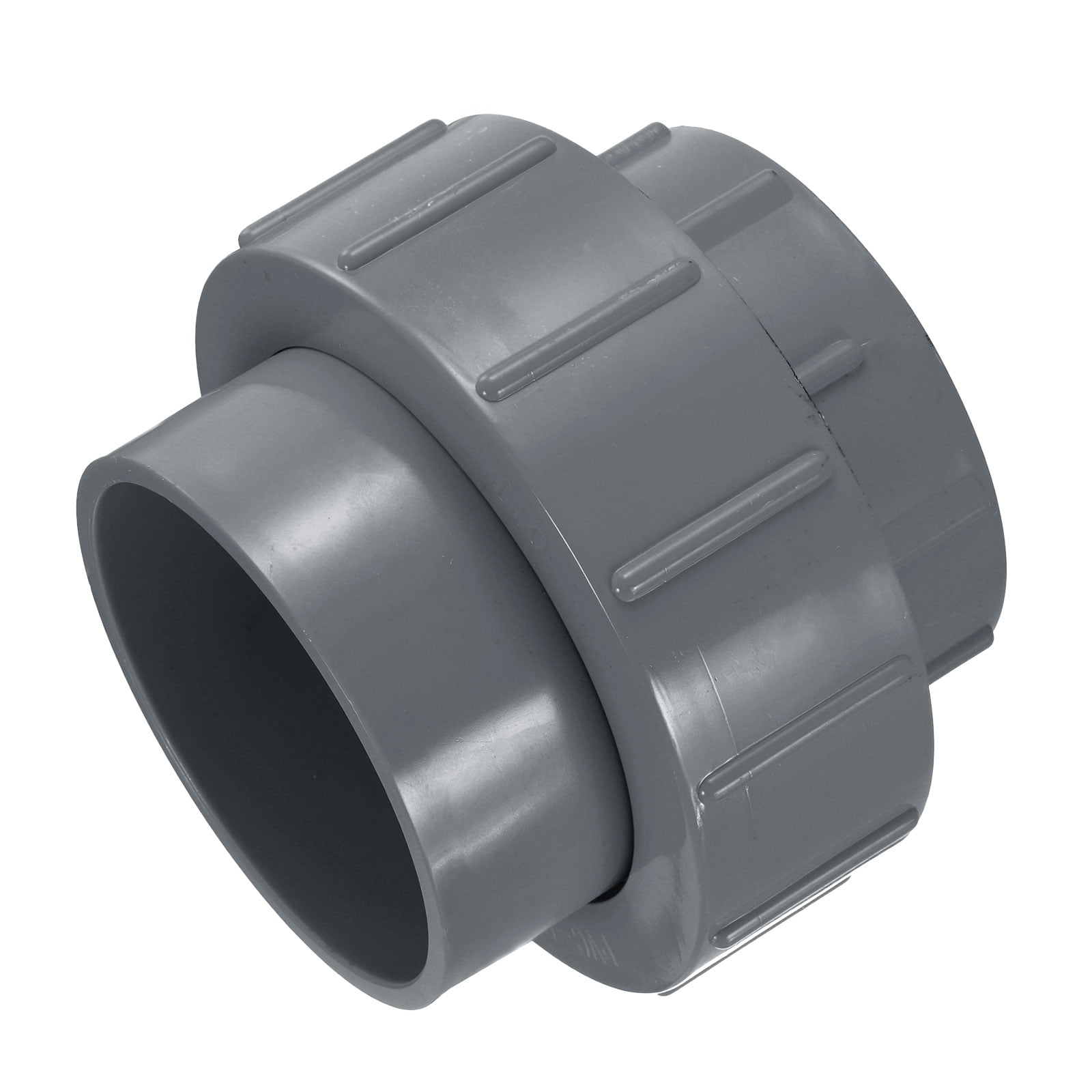 Uxcell 4" Union PVC Coupling Pipe Fitting (Socket x Socket) PVC Slip ...