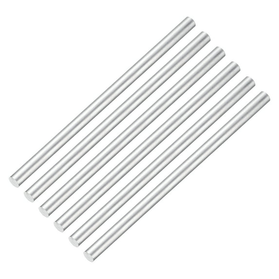Uxcell 6 Pcs 6061 T651 Aluminum Rod, 0.39" Diameter 8" Length Solid ...
