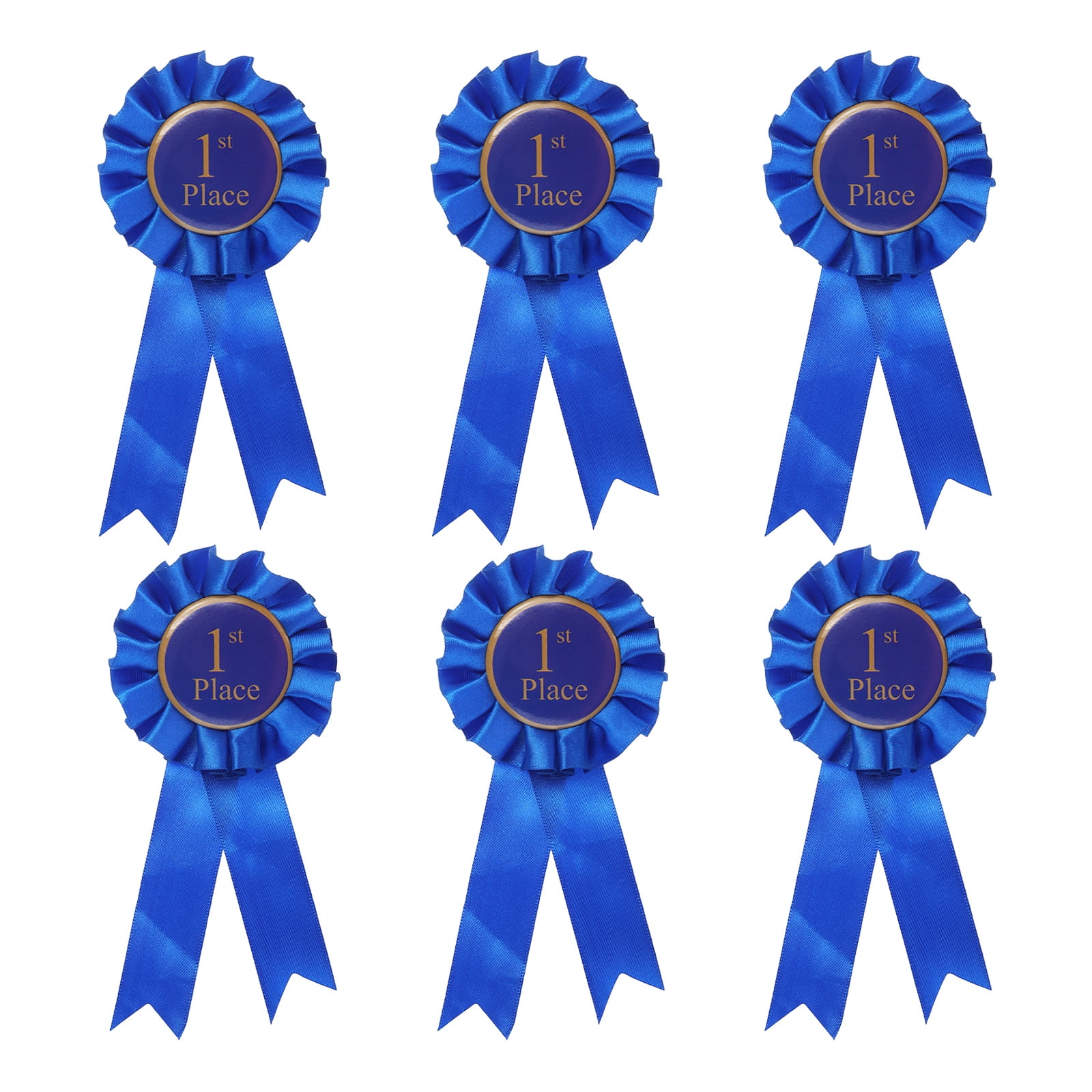 Uxcell 6 Pcs Award Ribbons, 1st Place Winner Recognition Ribbon ...