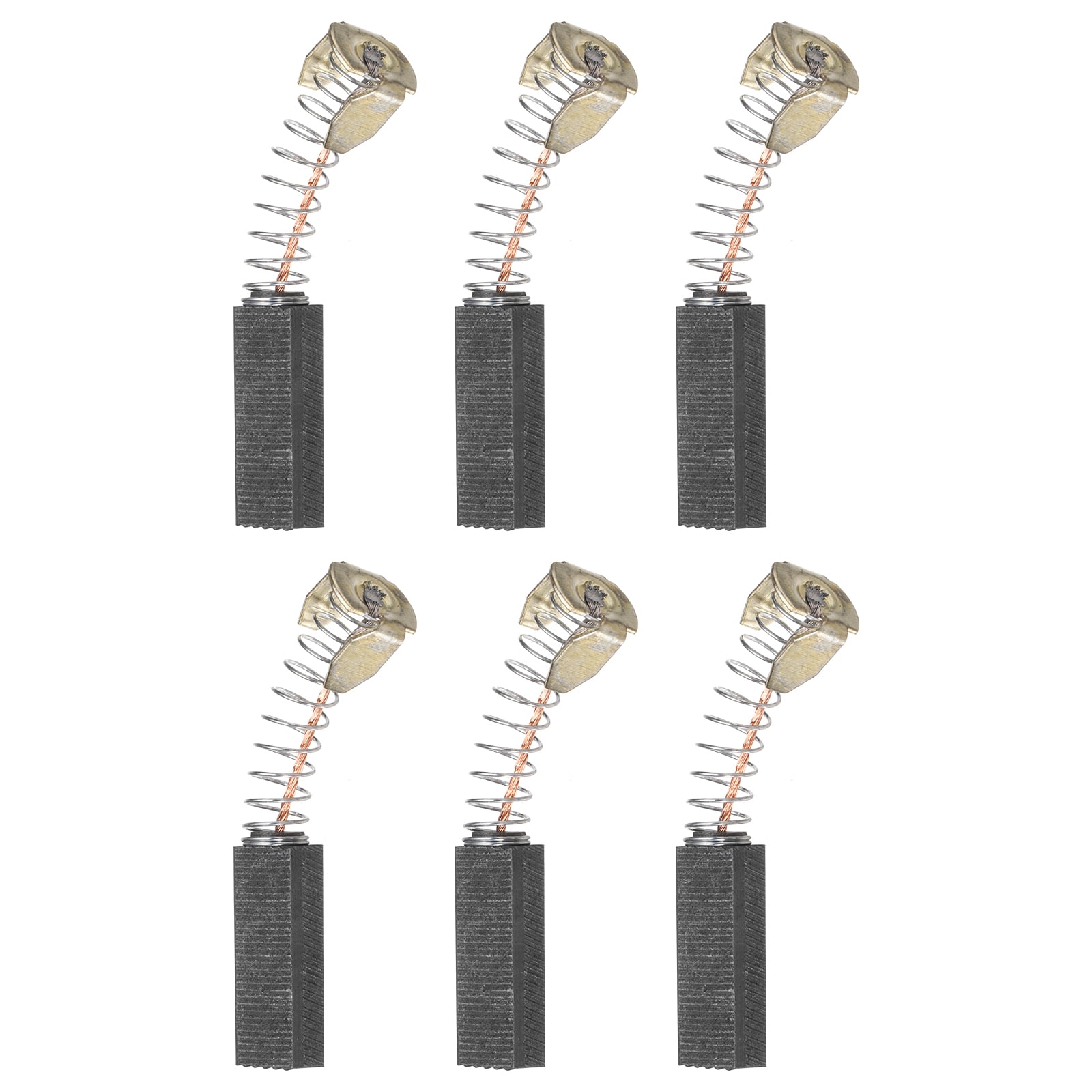 Uxcell 6 Pcs Carbon Brushes, 5x7x20 mm Electric Motor Carbon Brush for ...