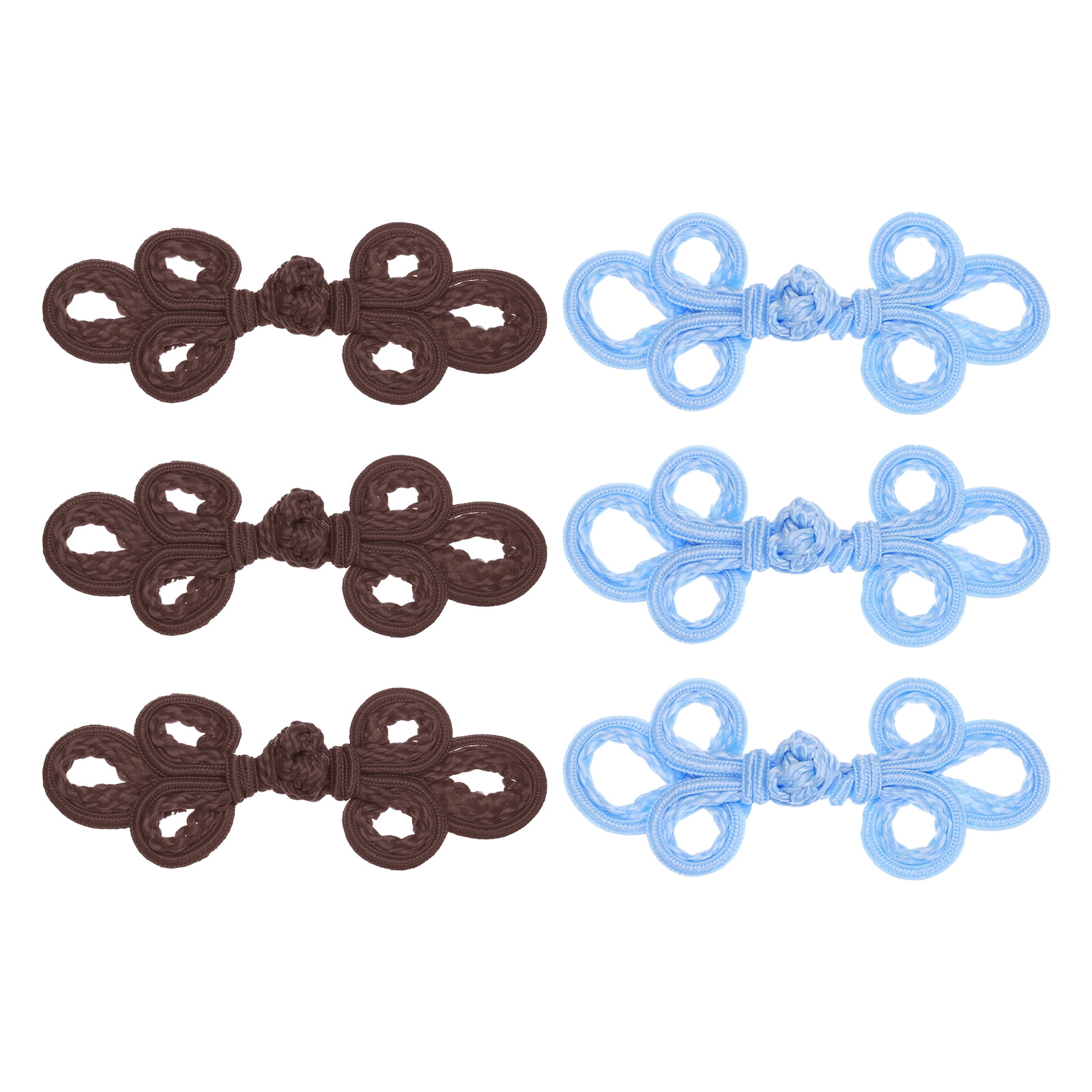 Uxcell 6 Pcs Chinese Knots Frog Buttons Closure for Sewing Coats and ...