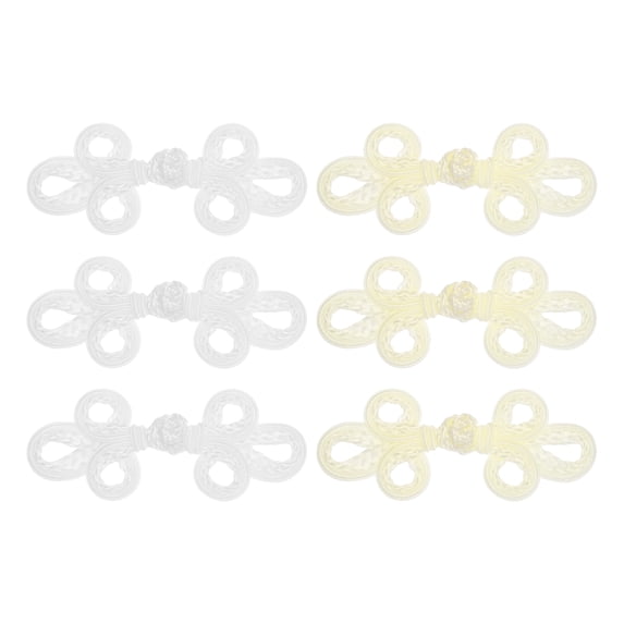 Uxcell 6 Pcs Chinese Knots Frog Buttons Closure for Sewing Coats and ...
