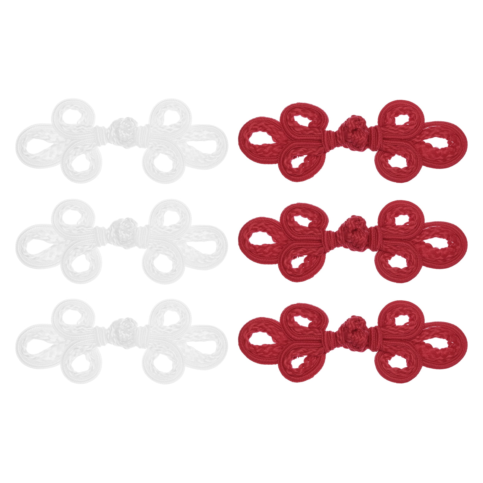 Uxcell 6 Pcs Chinese Knots Frog Buttons Closure for Sewing Coats and ...