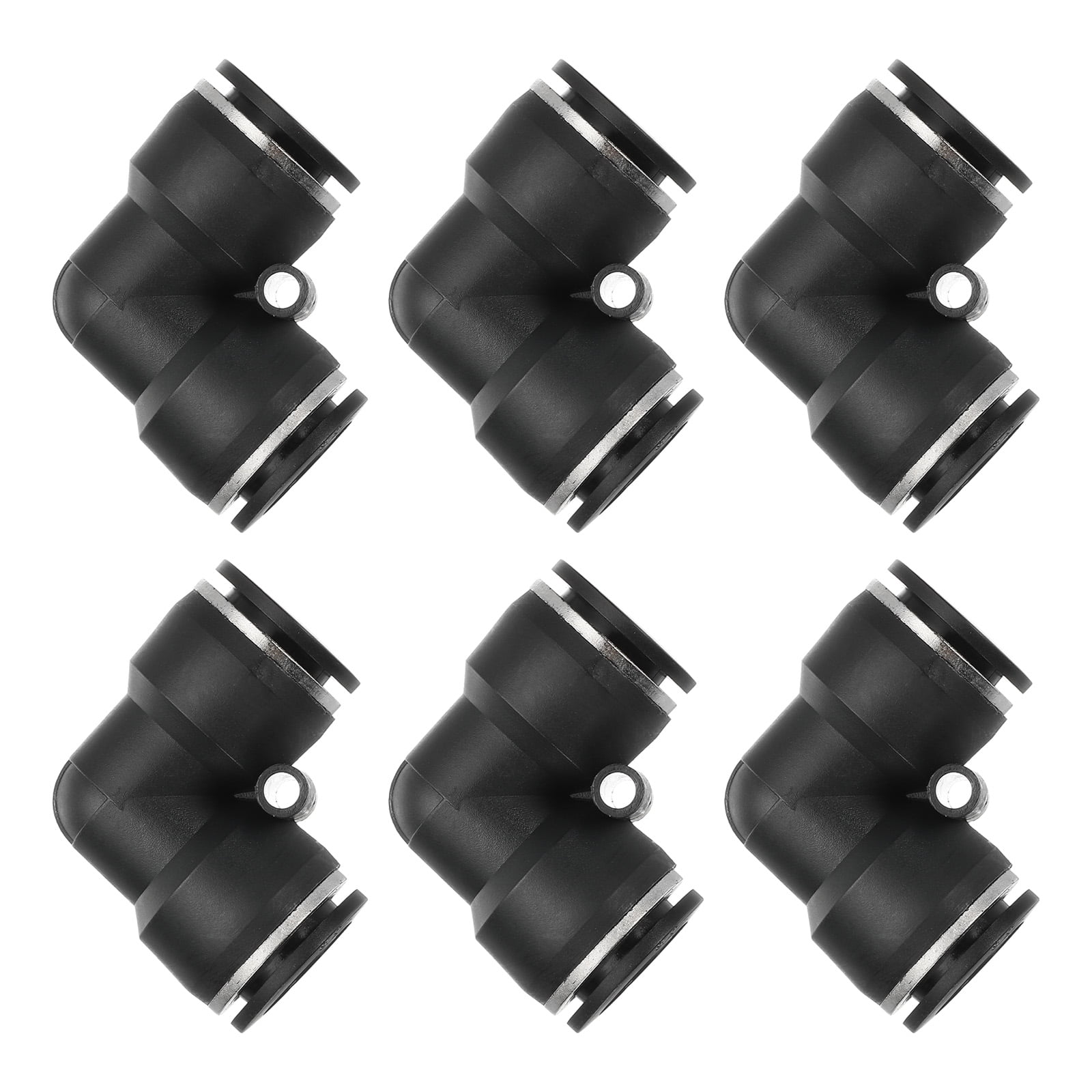 Uxcell 6 Pcs Elbow Union Push to Connect Fitting, 5/8" OD Tube Reducer ...