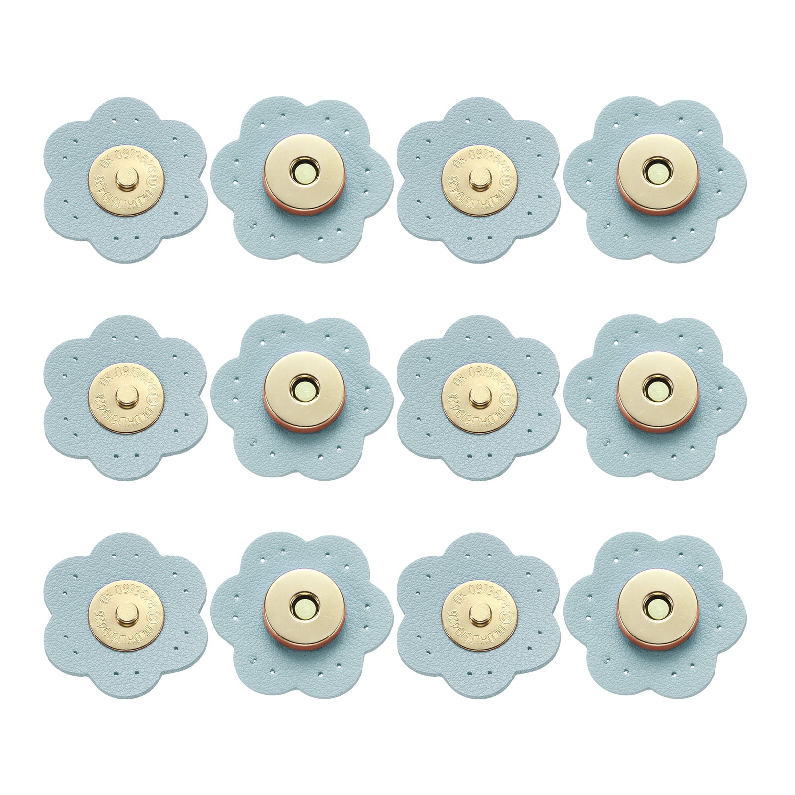 Uxcell 6 Pcs Leather Snaps Buttons, Magnetic Purse Snap Clasps for DIY ...