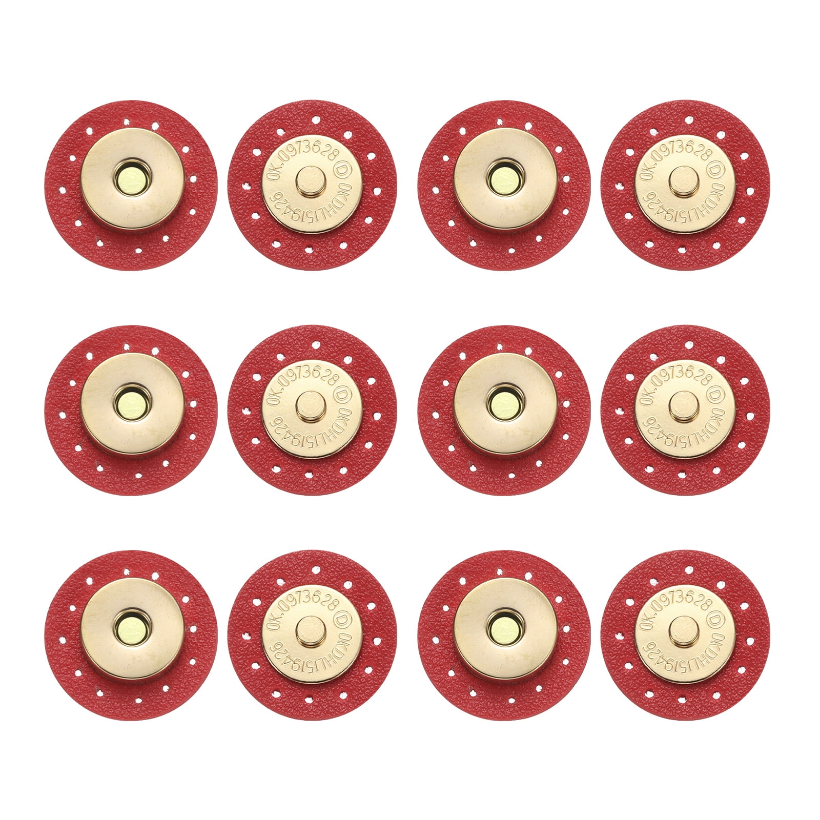 Uxcell 6 Pcs Leather Snaps Buttons, Magnetic Purse Snap Clasps for DIY ...